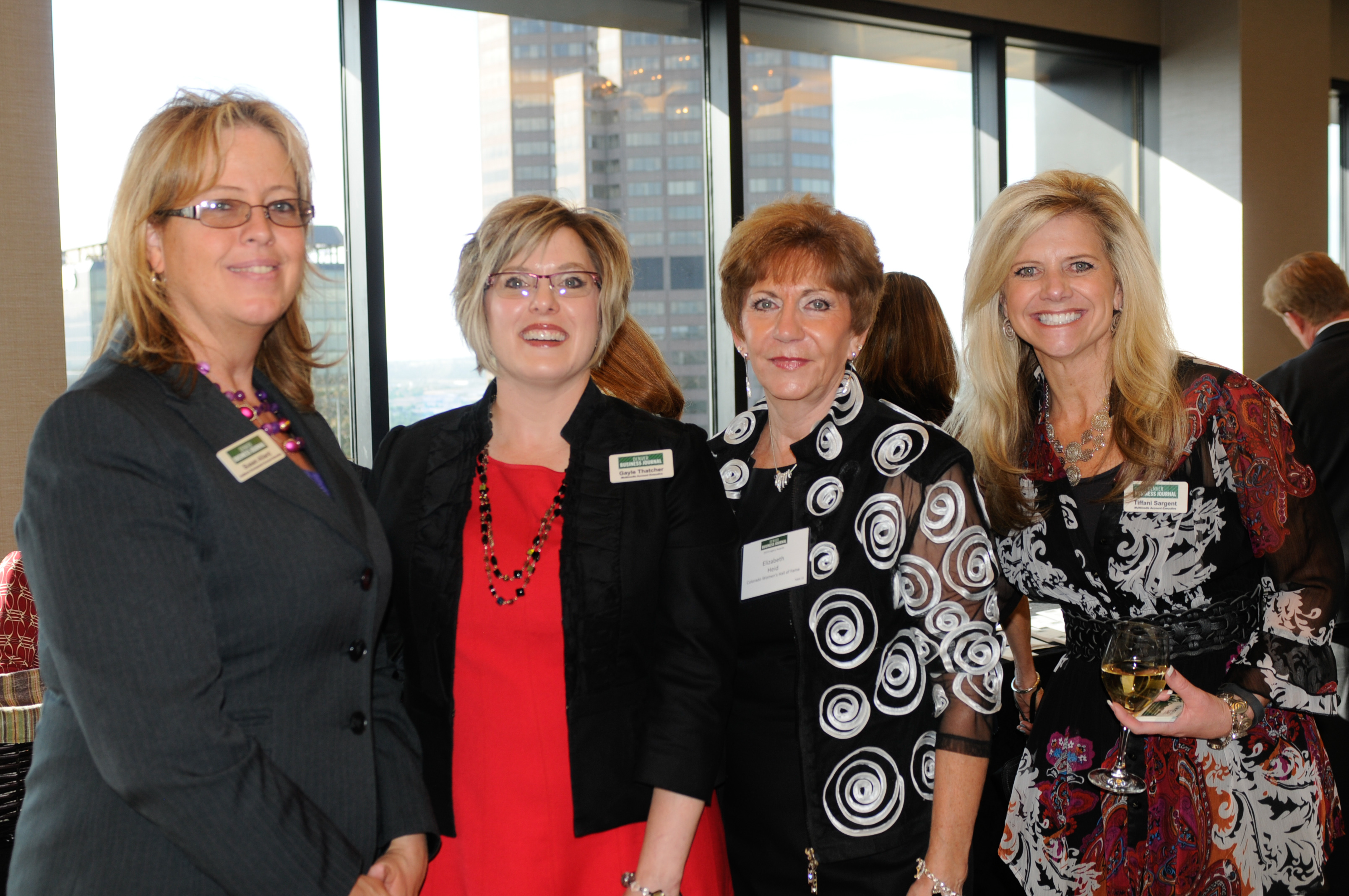 Susan Allard, DBJ, left, Gayle Thatcher, DBJ, Elizabeth Heid (Colorado ...