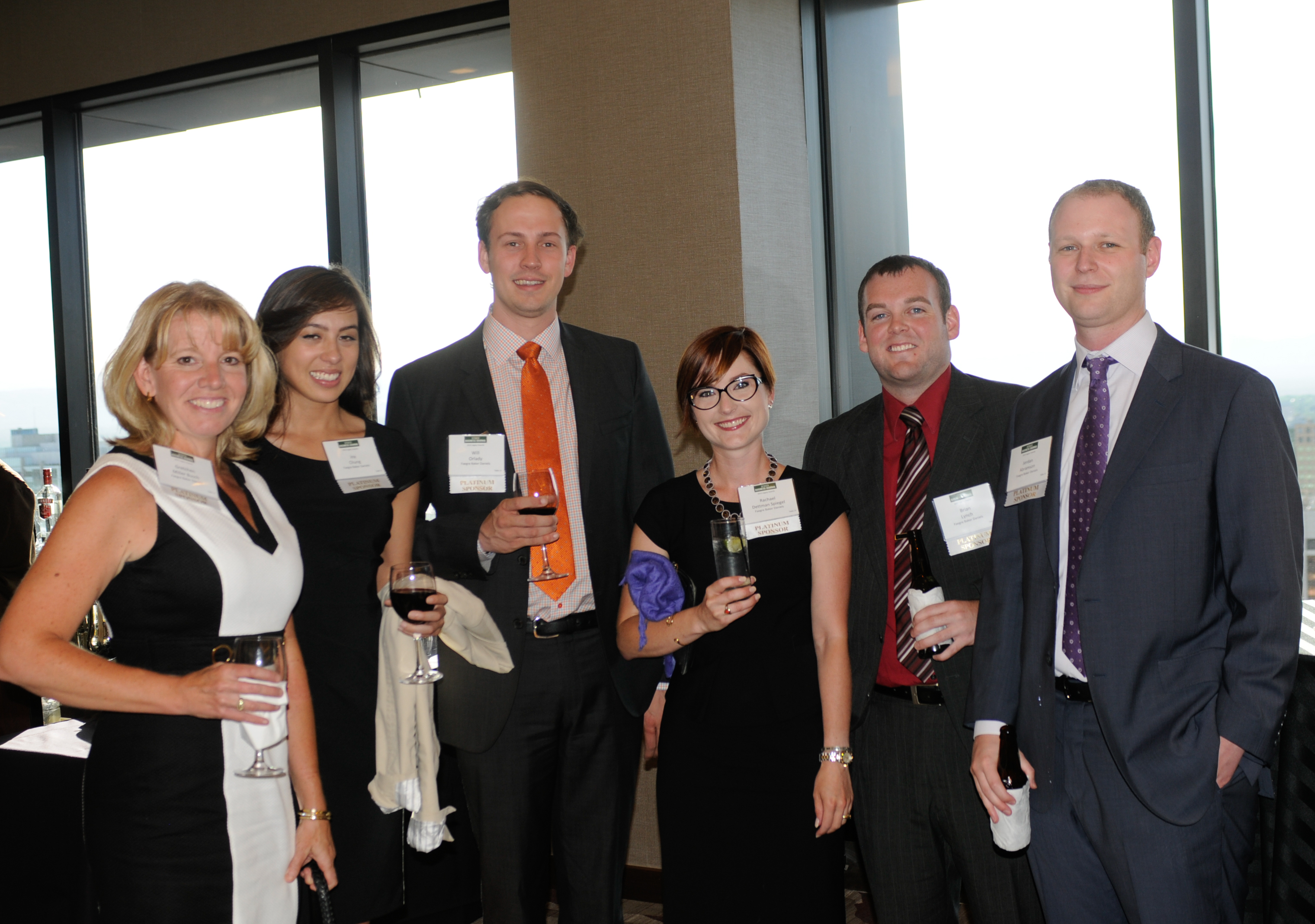 From platinum sponsor Faegre Baker Daniels: Gretchen Miller Busch, left ...