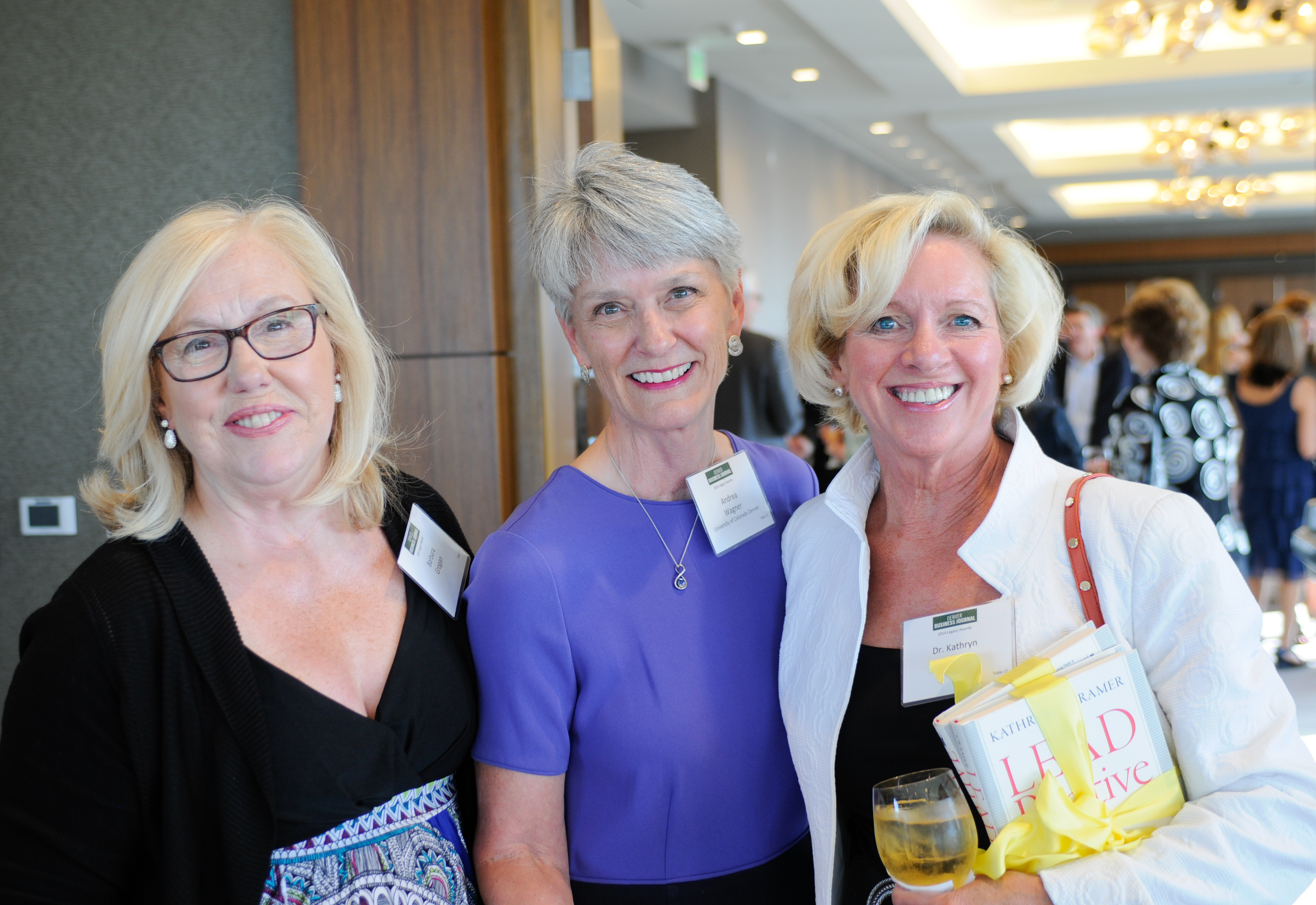 Barbara Grogan, left, Andrea Wagner and Dr. Kathryn Cramer