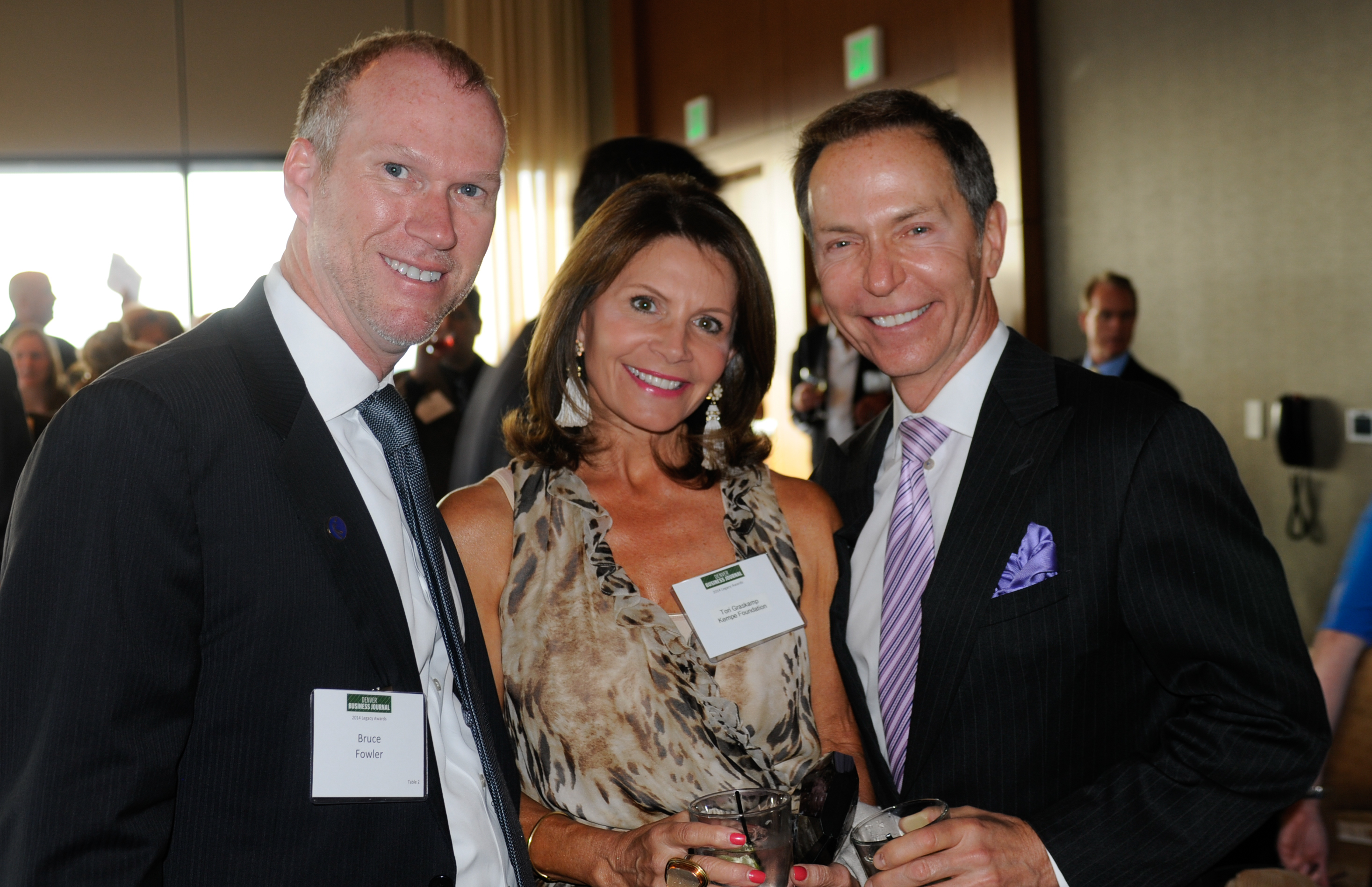 Bruce Fowler, left, Tori Graskamp and Mark Smith of Kempe Foundation