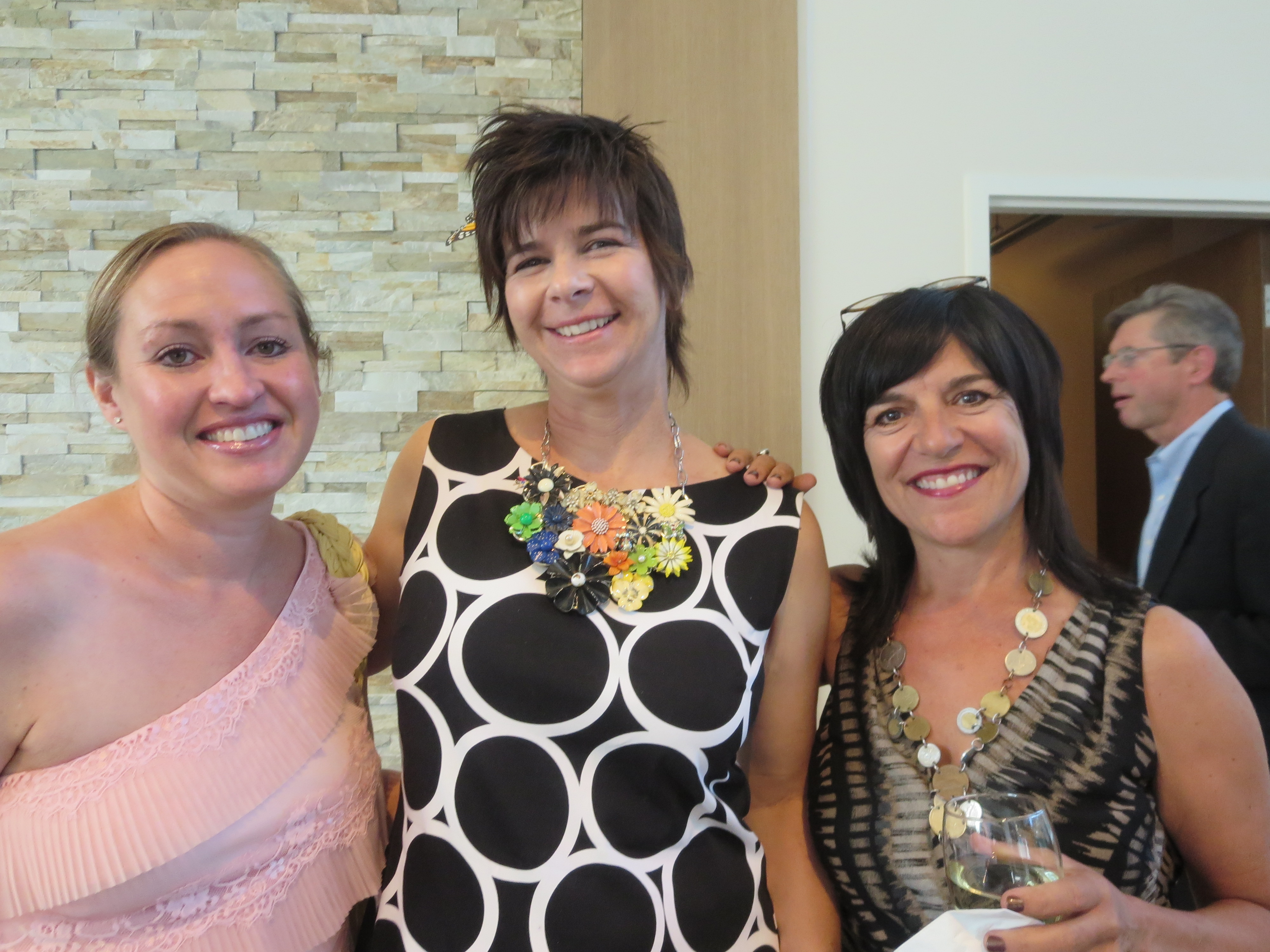 Krysta Roberts, left, Madeleine O'Connell and Gretchen Norman