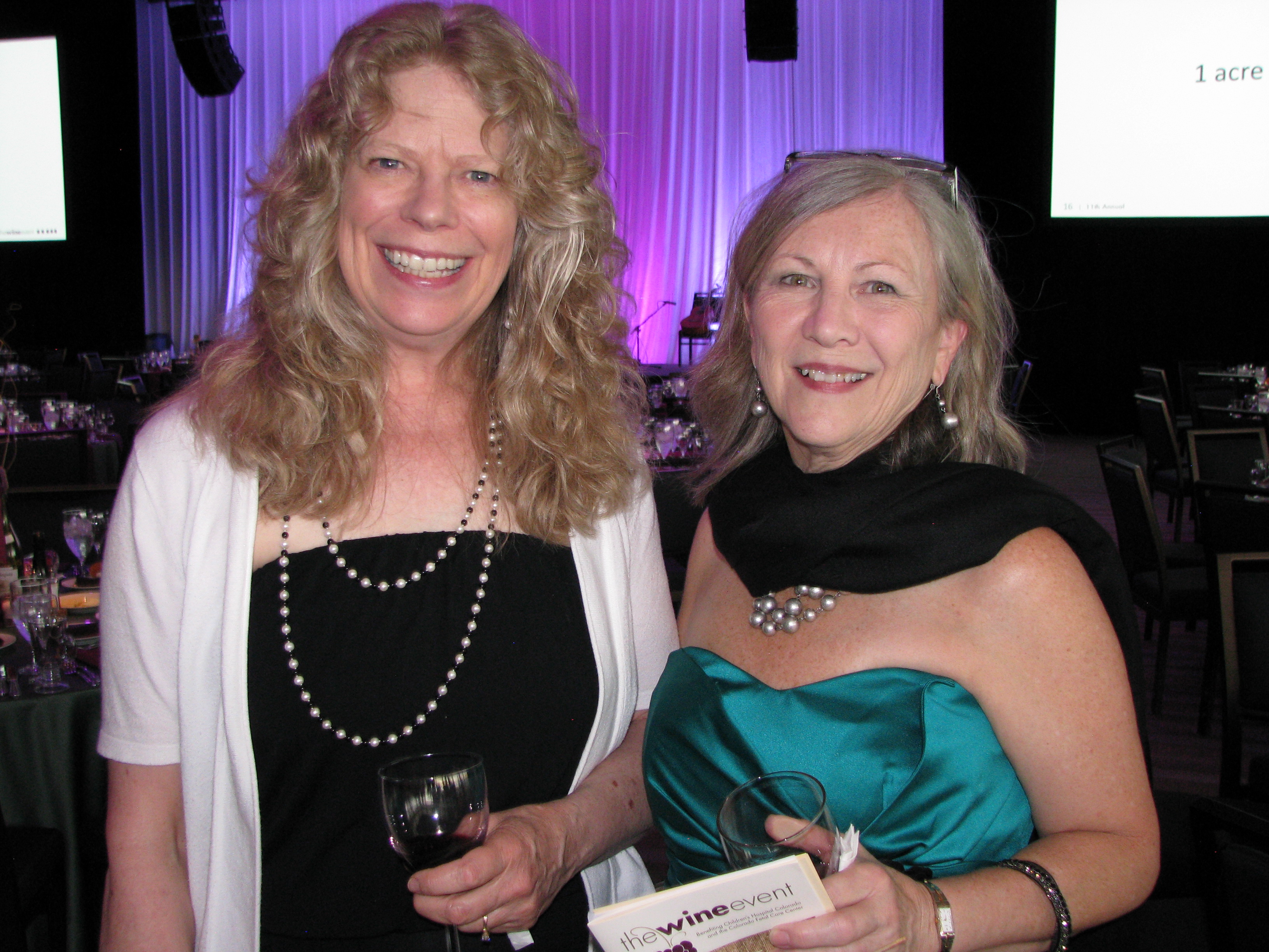 Leann Roberts, left, takes a moment for a photo with Flora Diehl