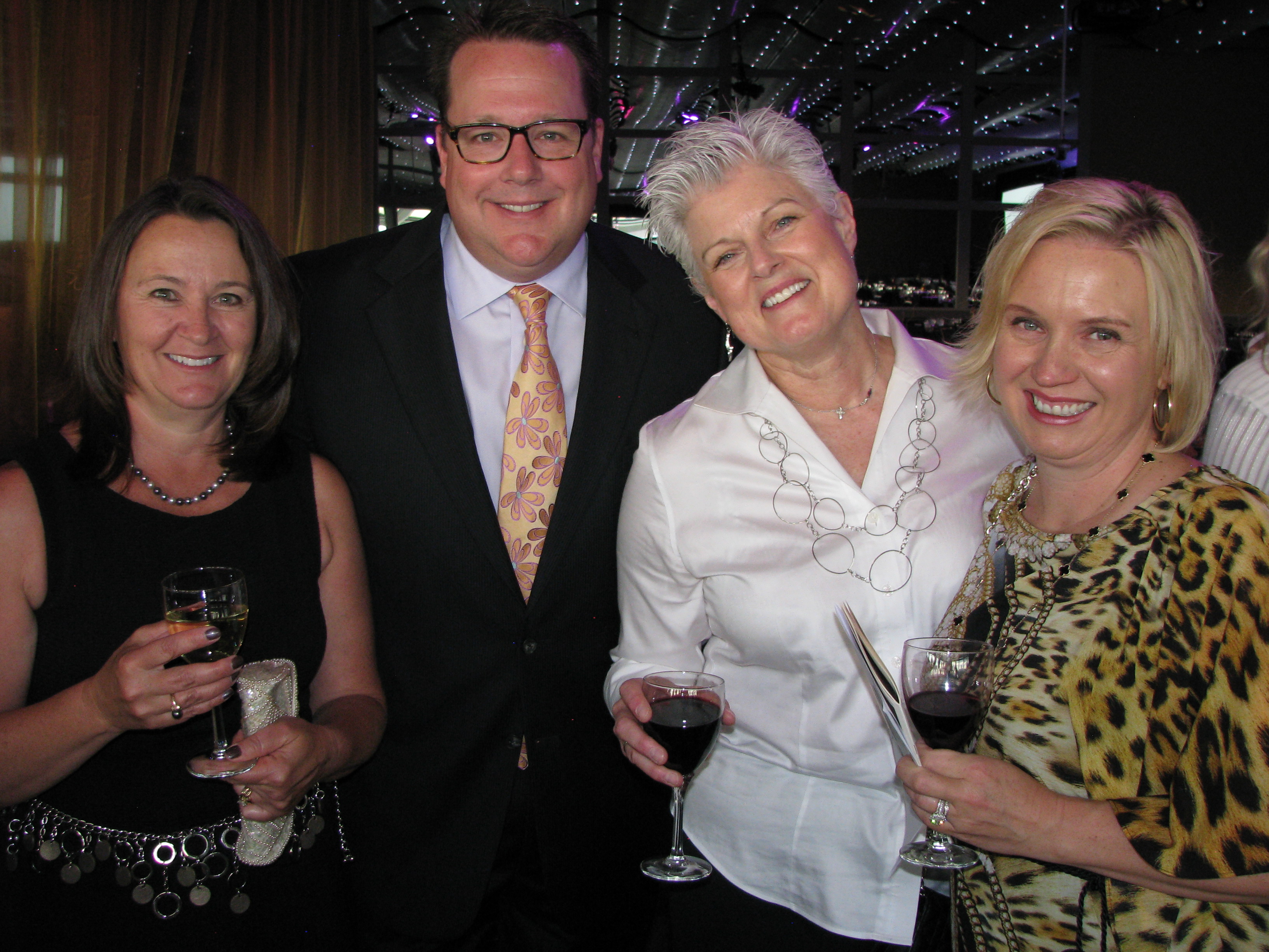 Linda Frank, left, with Dave Davia, Dr. Jody Mathie and Kathleen Davia