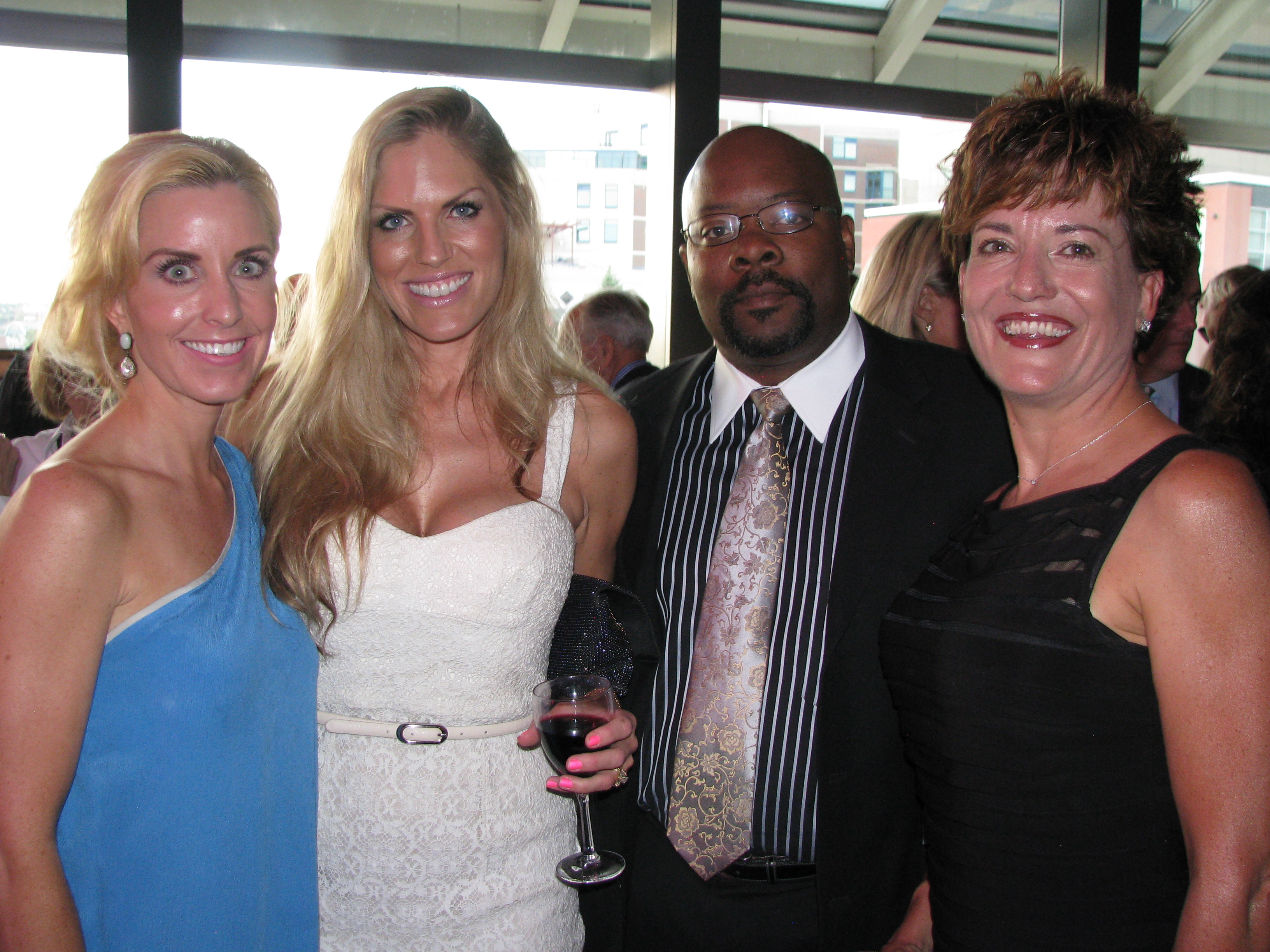 Chrissy Faraci, left, with Kaya Munn, Rico Munn and Kelly Brough