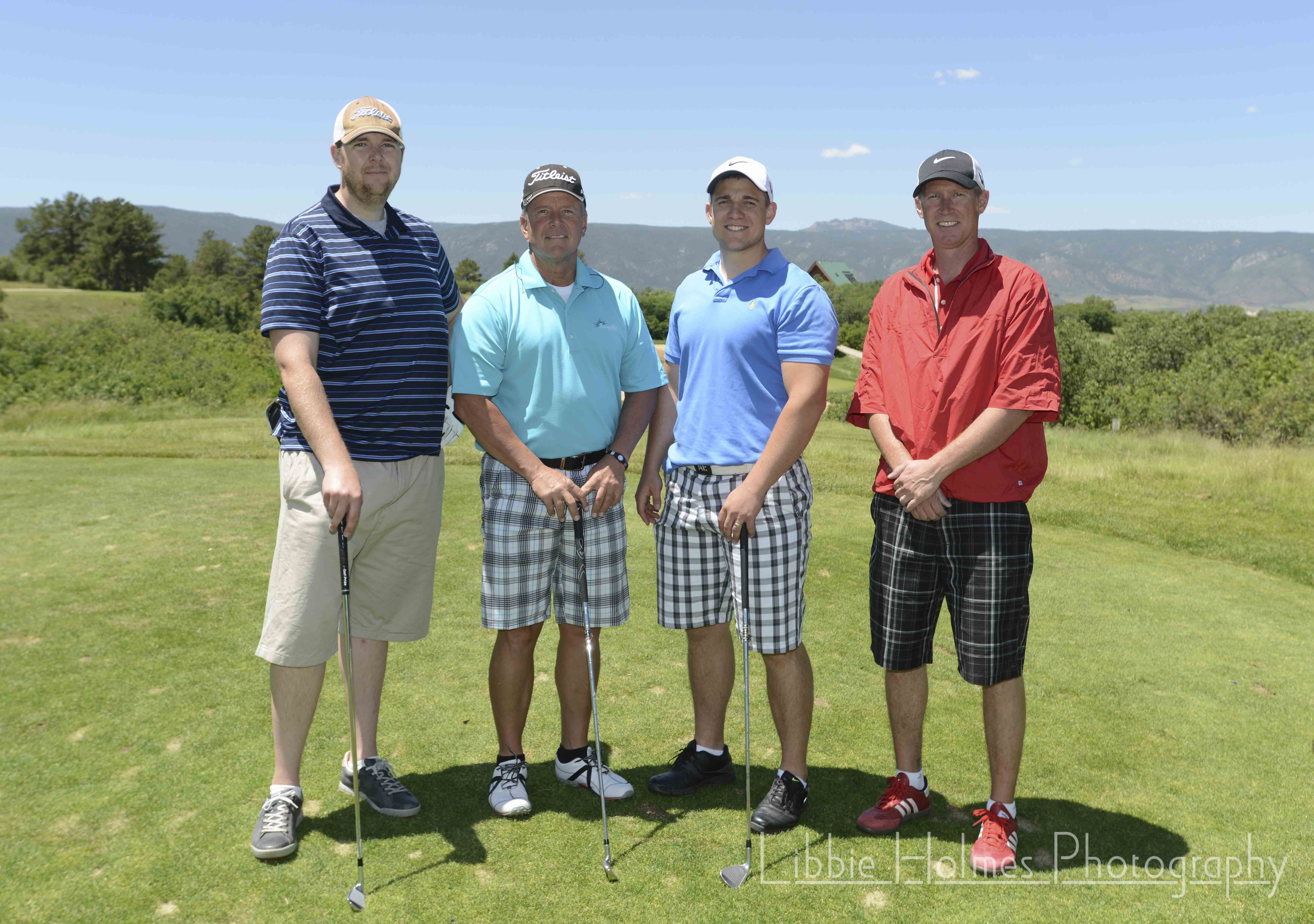 Mark Chatterley, left, with James Hoffman, Stuart Hoffman and Derek ...