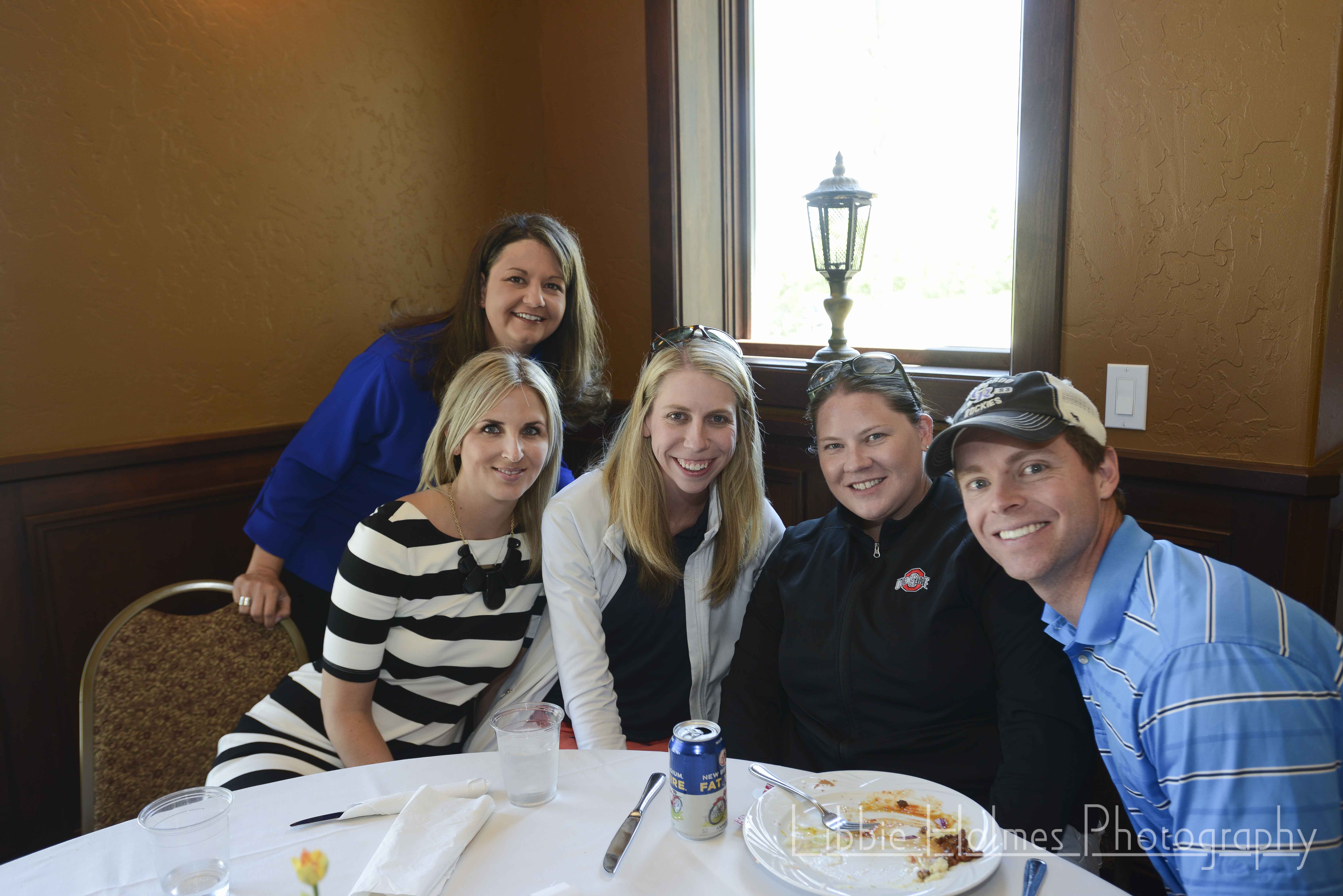 Board President Caitlyn Faga, left with Kerrie Bunce, top, Stephanie ...