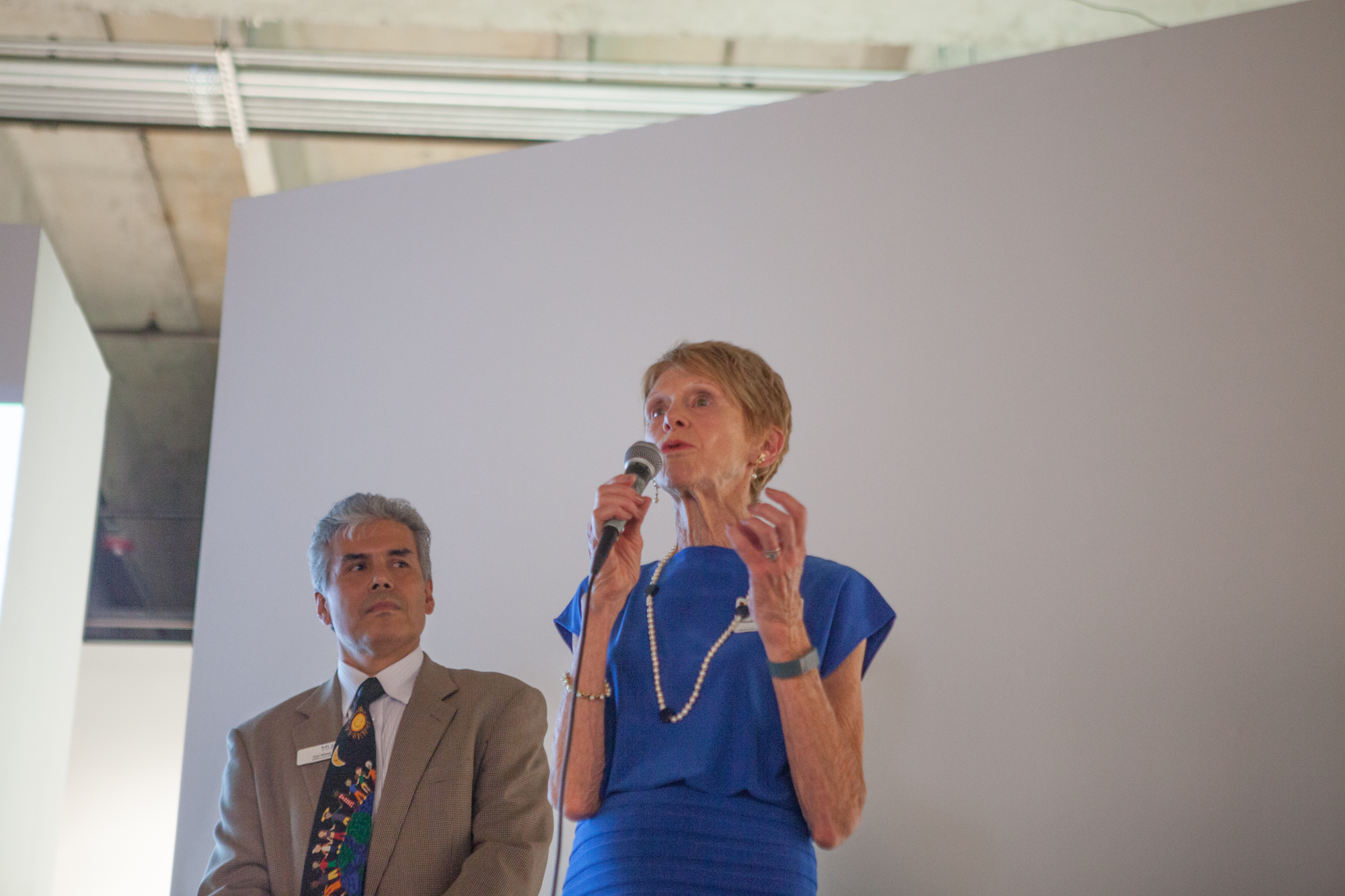 Sandra S. Rhodes, Psy.D speaks on stage after she received MHAC's ...
