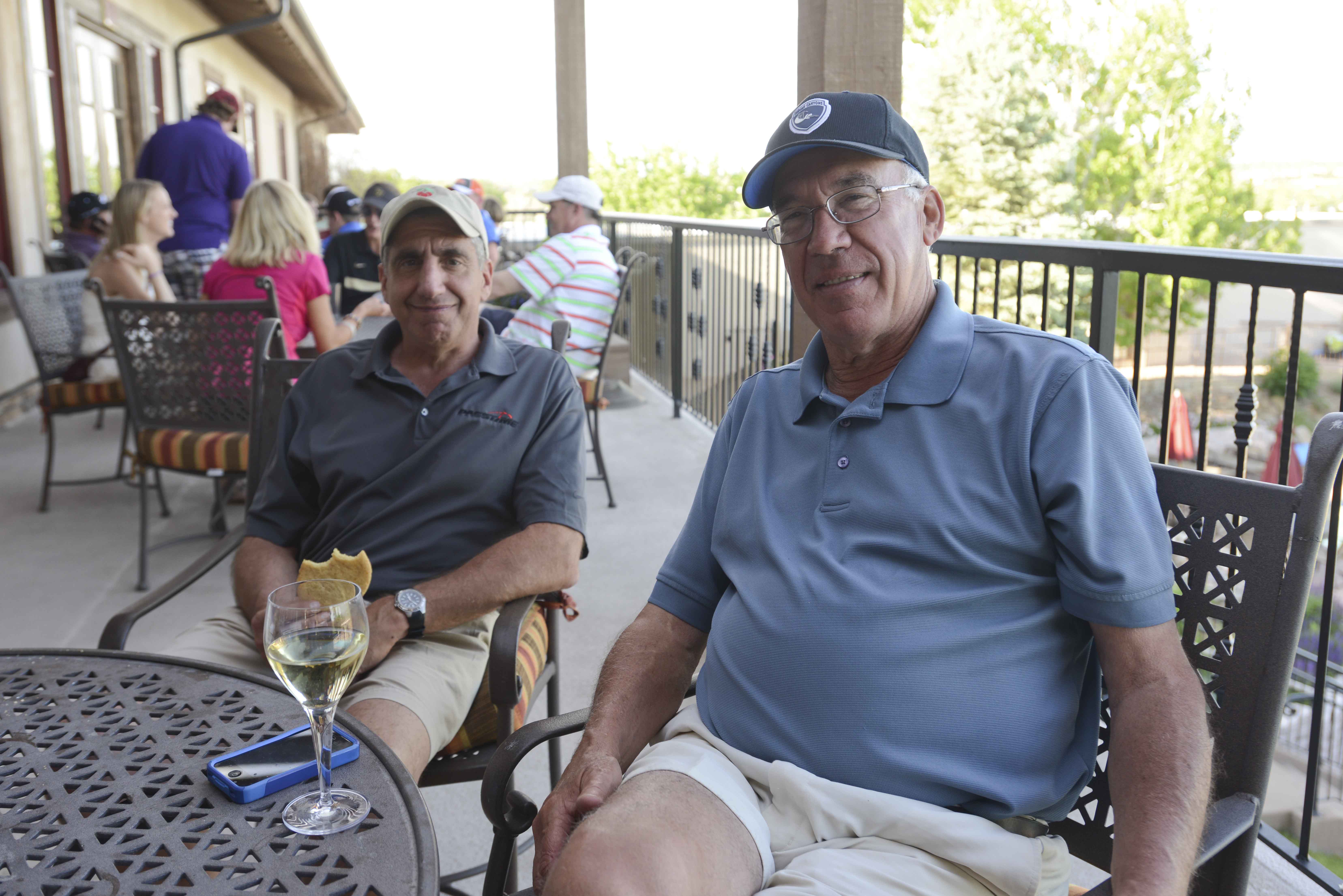 Jake Frank and Larry Ricketts, right