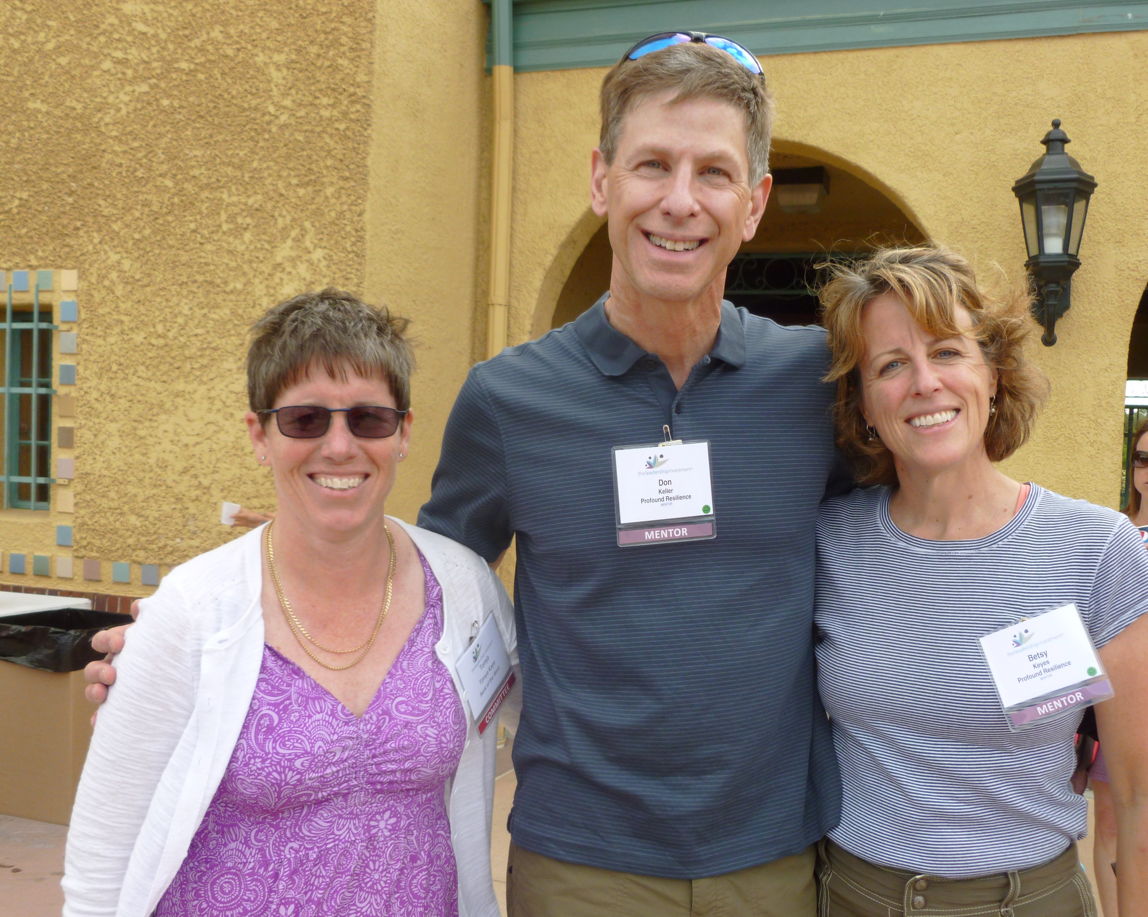 (l to r): Tonya Kaye, Don Keller and Betsy Keyes