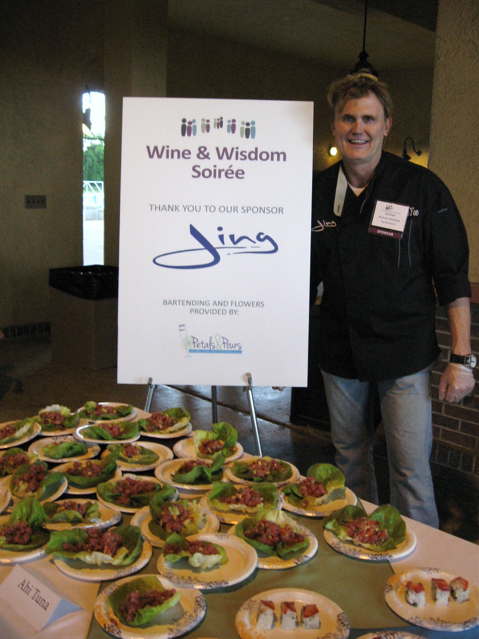 Chef extraordinaire Michael Ditchfield was on hand to oversee the ...