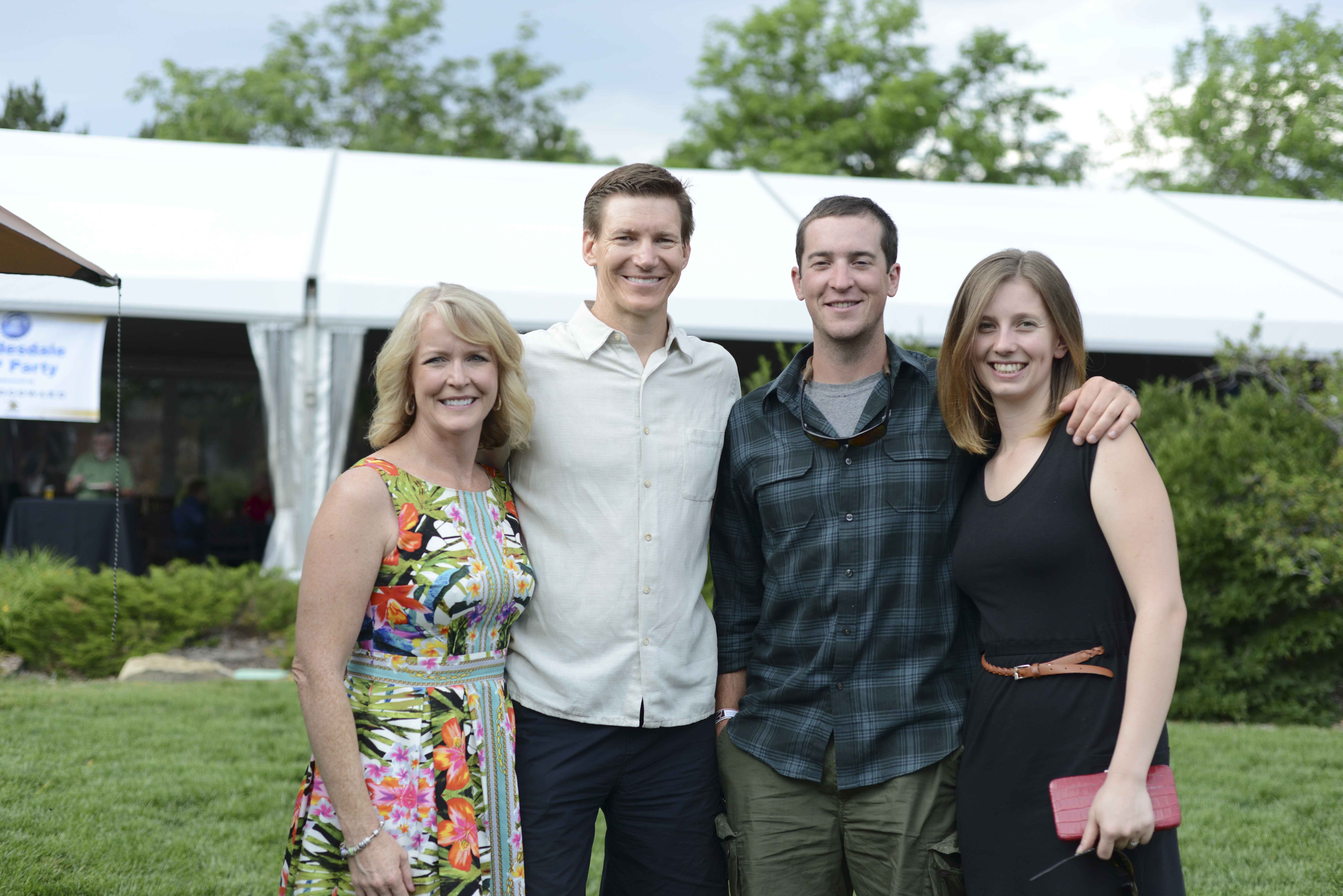 Janice and Patrick Mount, left, with Brian and Meg Smith