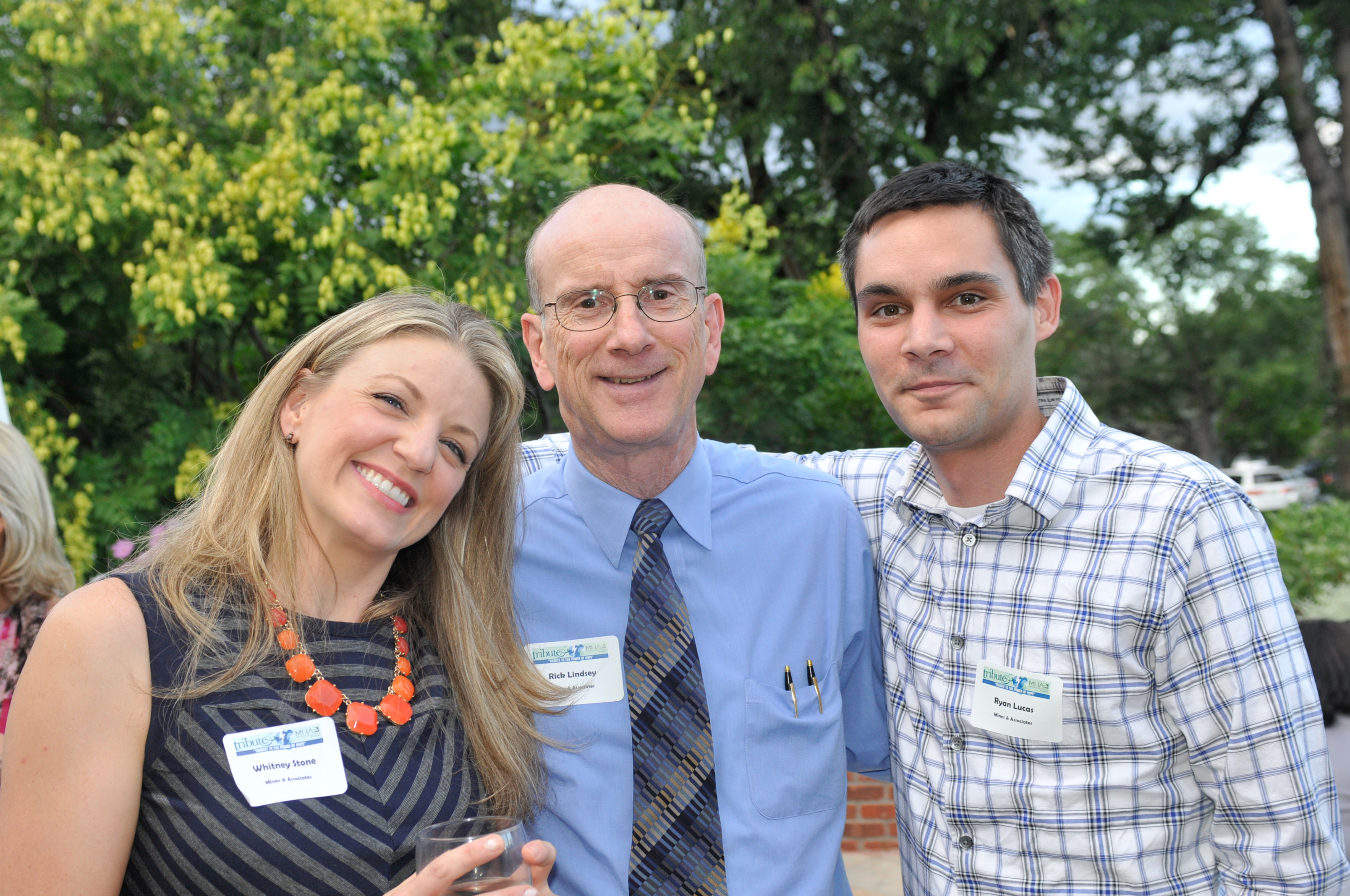 Whitney Stone, left, Rick Lindsey and Ryan Lucas