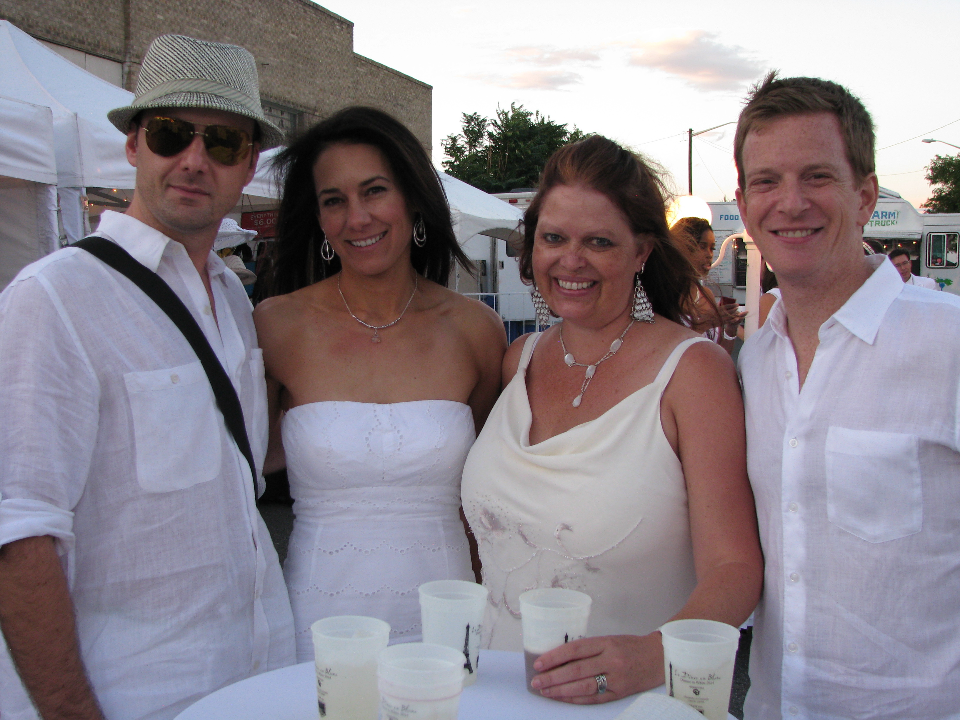 It's a fun night for Jim Guttau, left, Leah DiMarco, Lori Kosty and ...