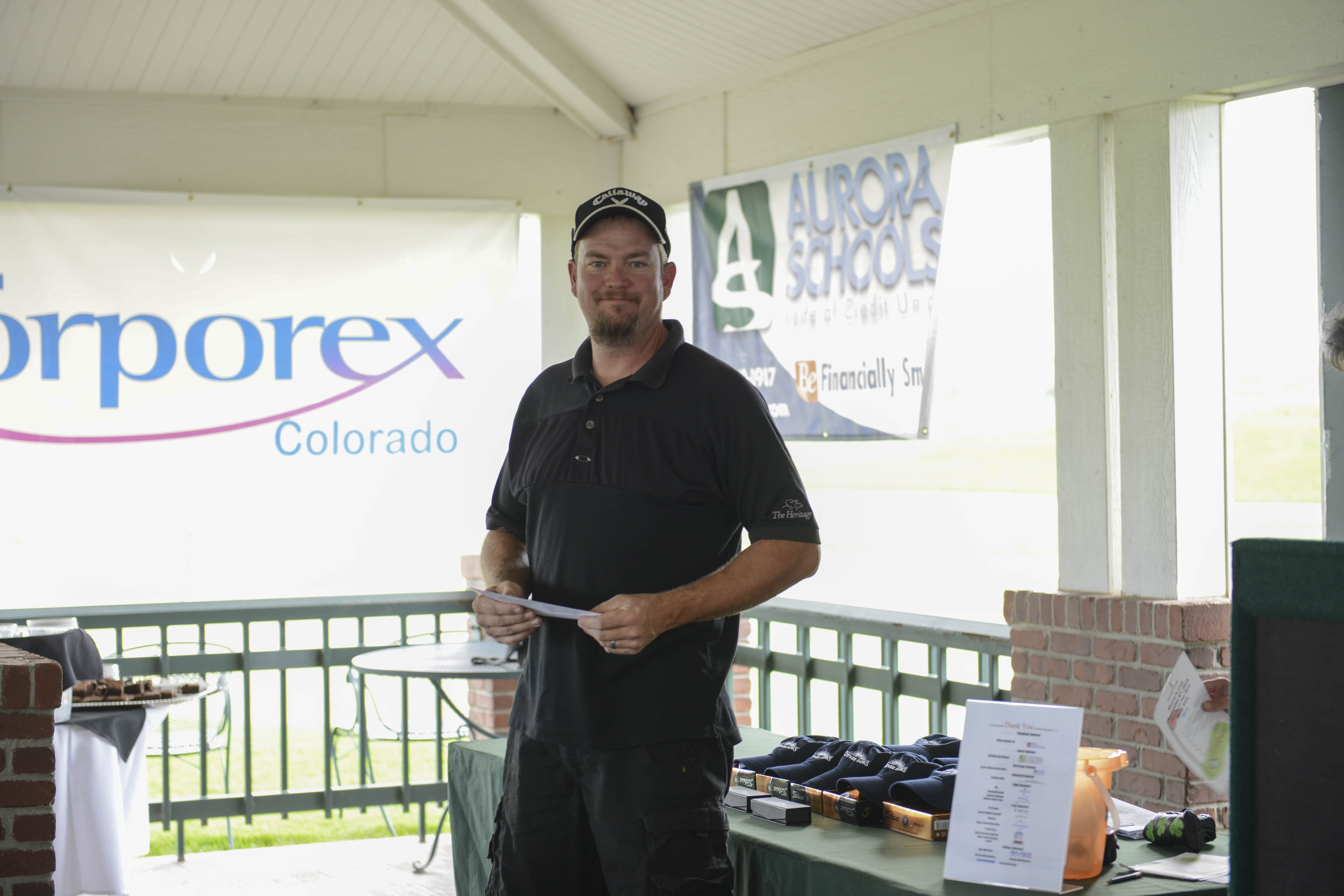 Men's closest to the pin winner Eric Cook