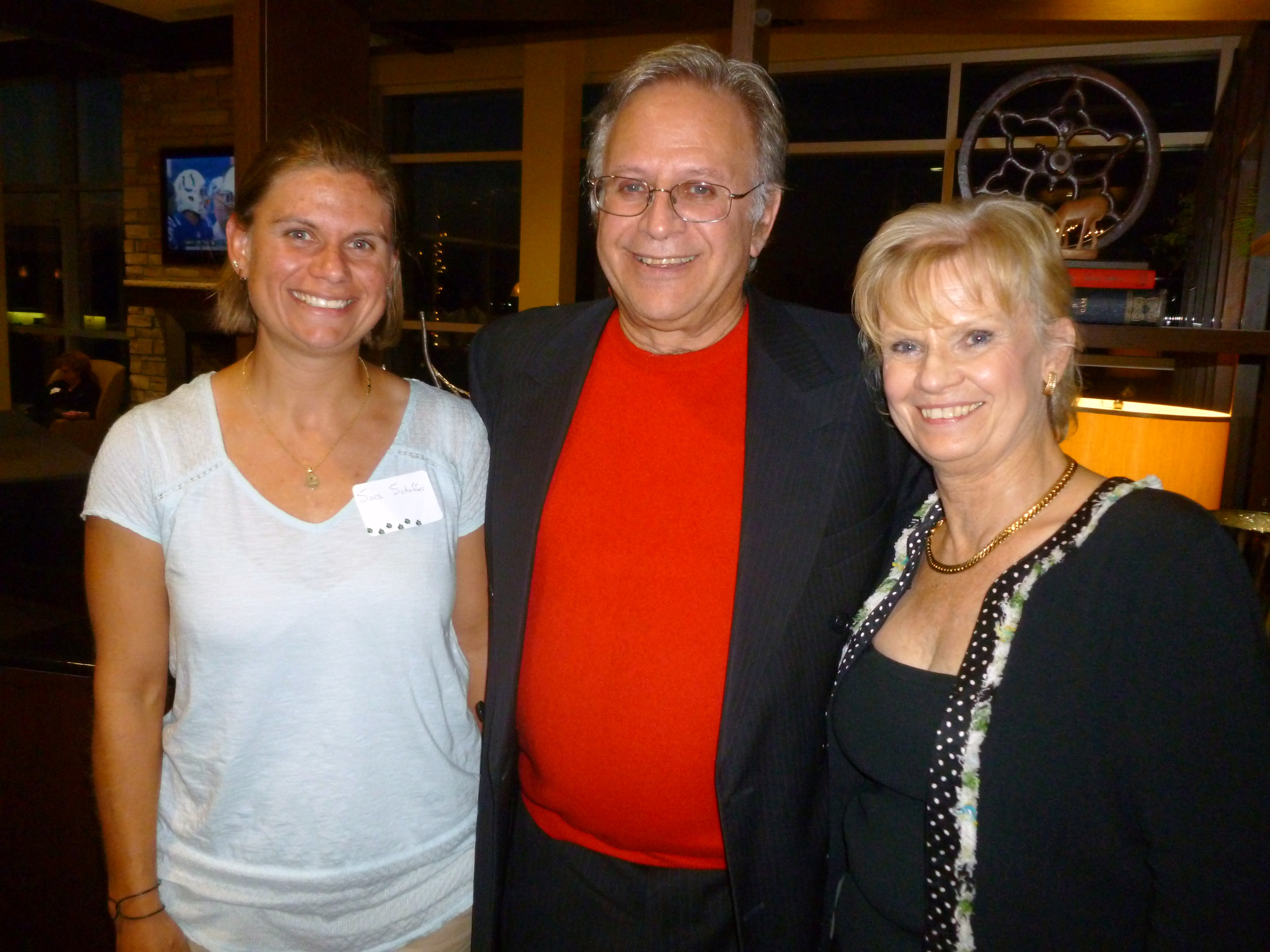 Sara Schaffer (left), with Dr. Michael and Lyn Schaffer