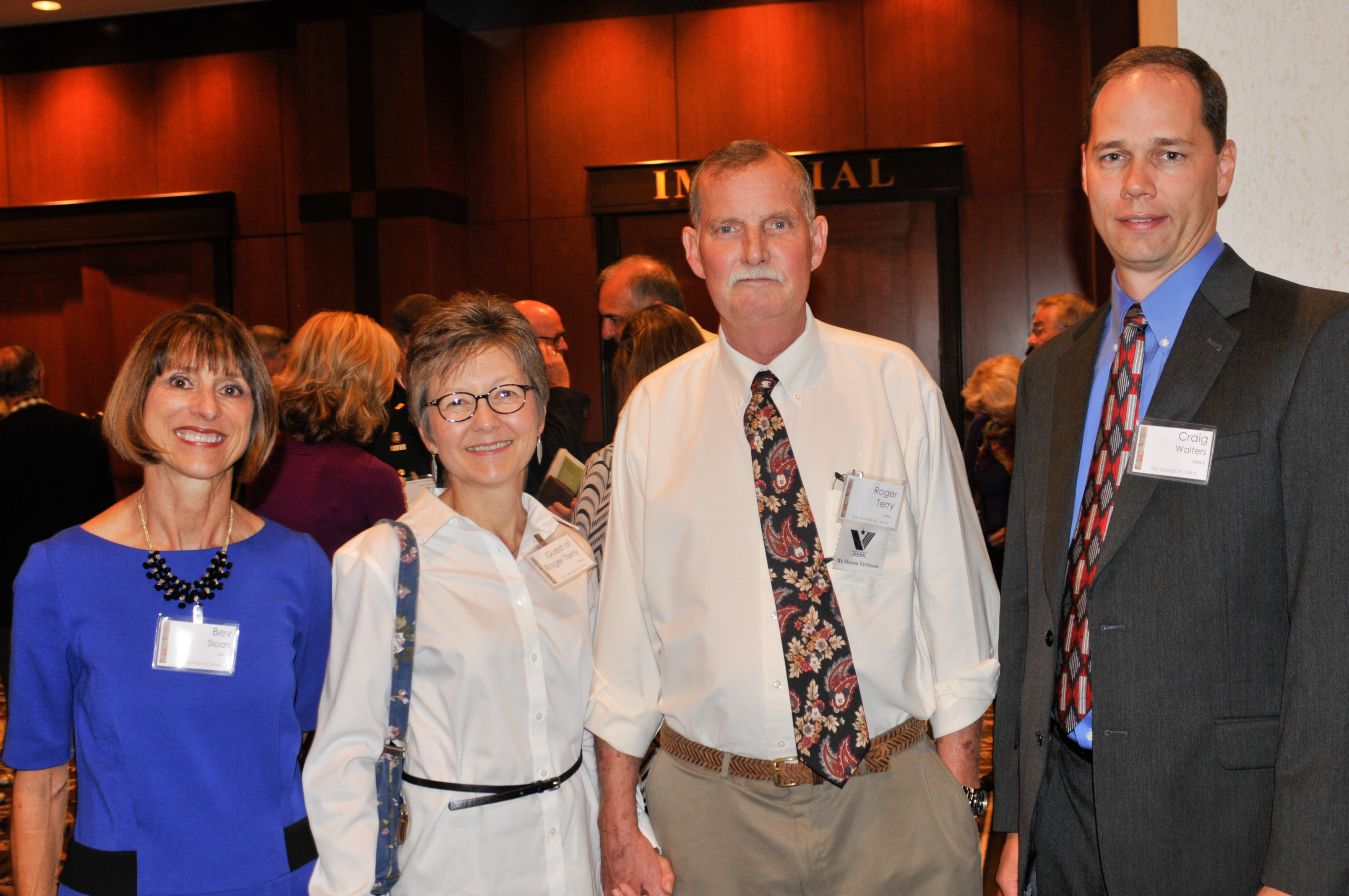 The Denver Hospice CEO Bev Sloan, left, Eileen and Roger Terry and ...