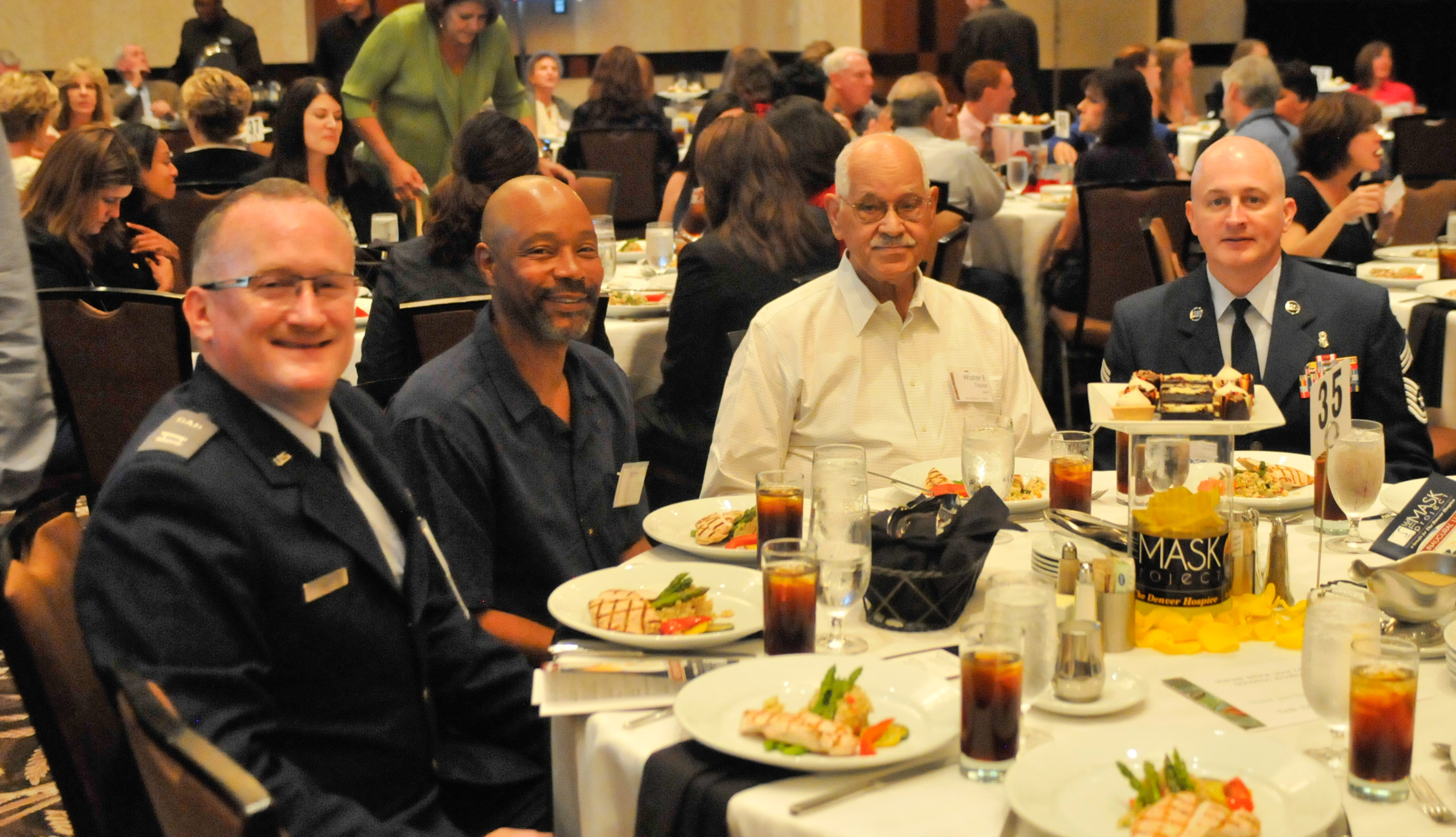 Chaplain Brian Tidd, left, Walter Taylor, Walter Taylor and CMS Mark ...