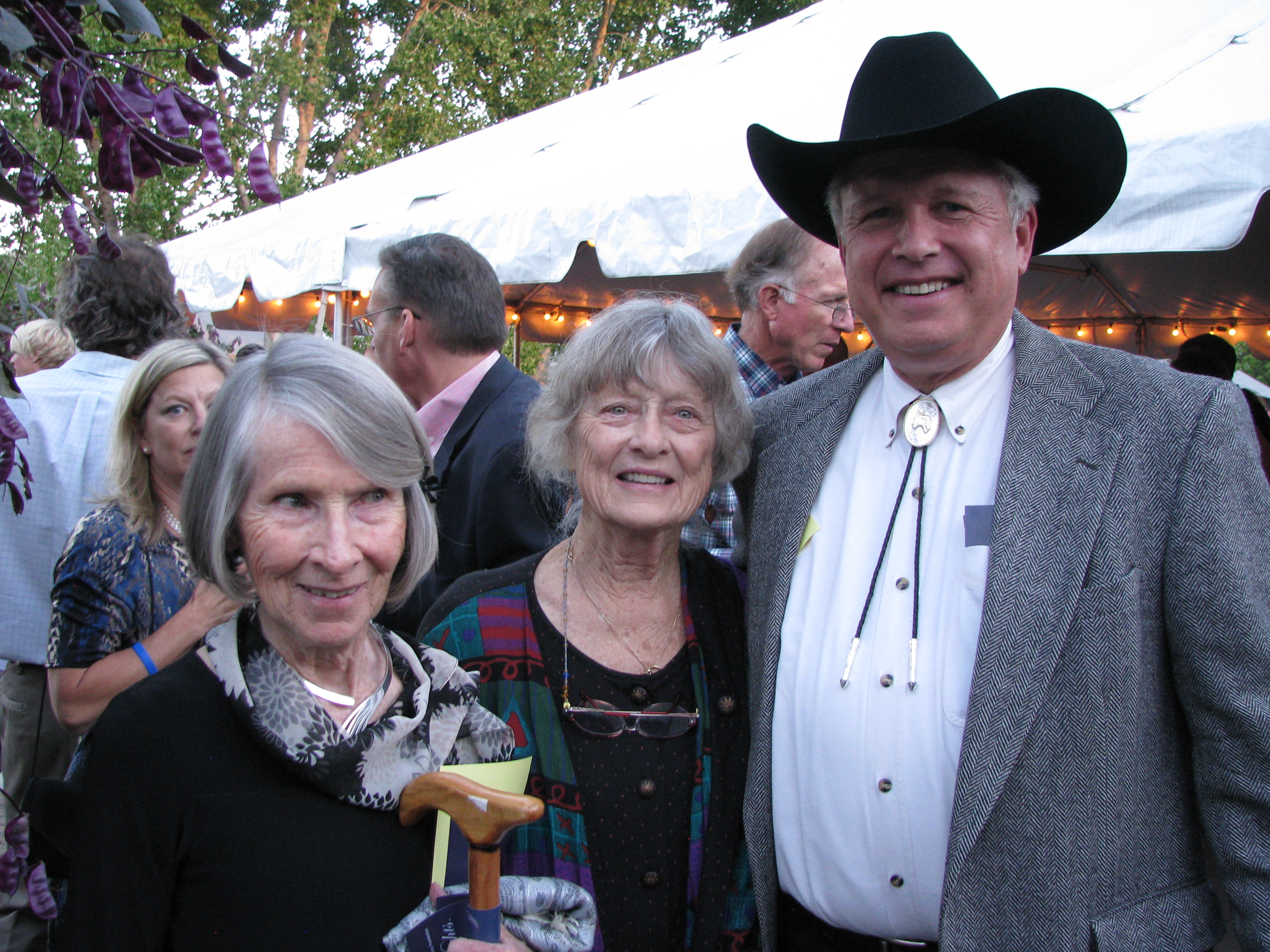 Mary Anne Kundtz, left, takes time for a picture with Thayer Hubbard ...