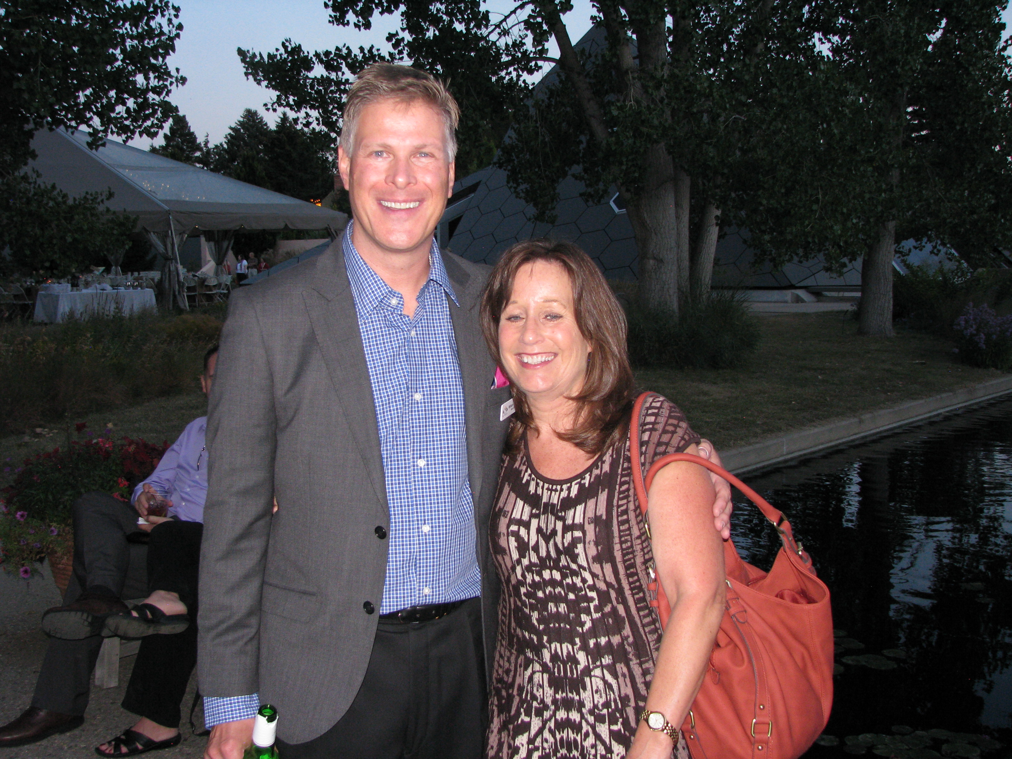Will LaBahn smiles with Lisa Lowe