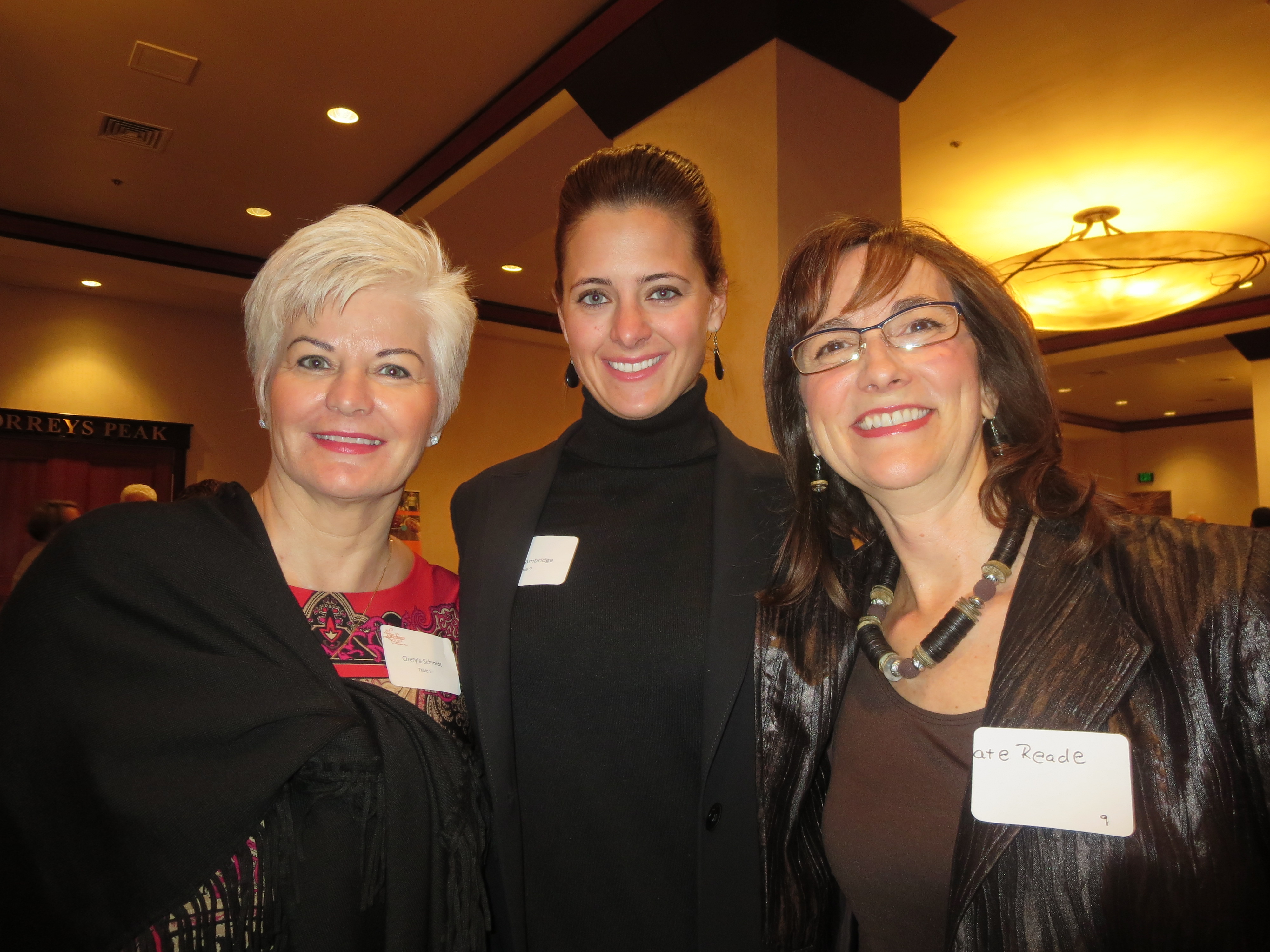 L to R: Cheryle Schmidt, Keeley Cambridge, Kate Reade