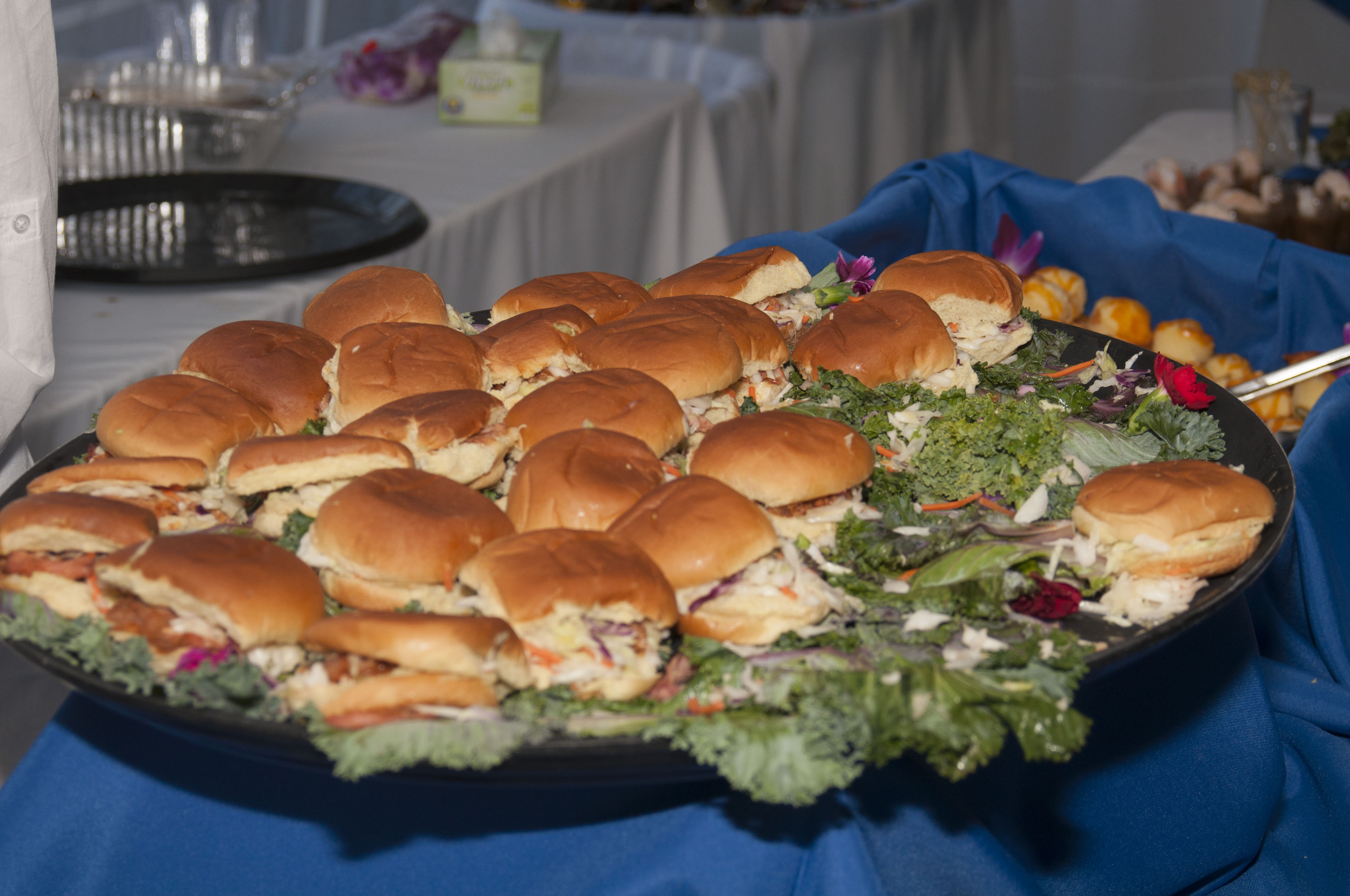 Delicious sliders fed guests throughout the event