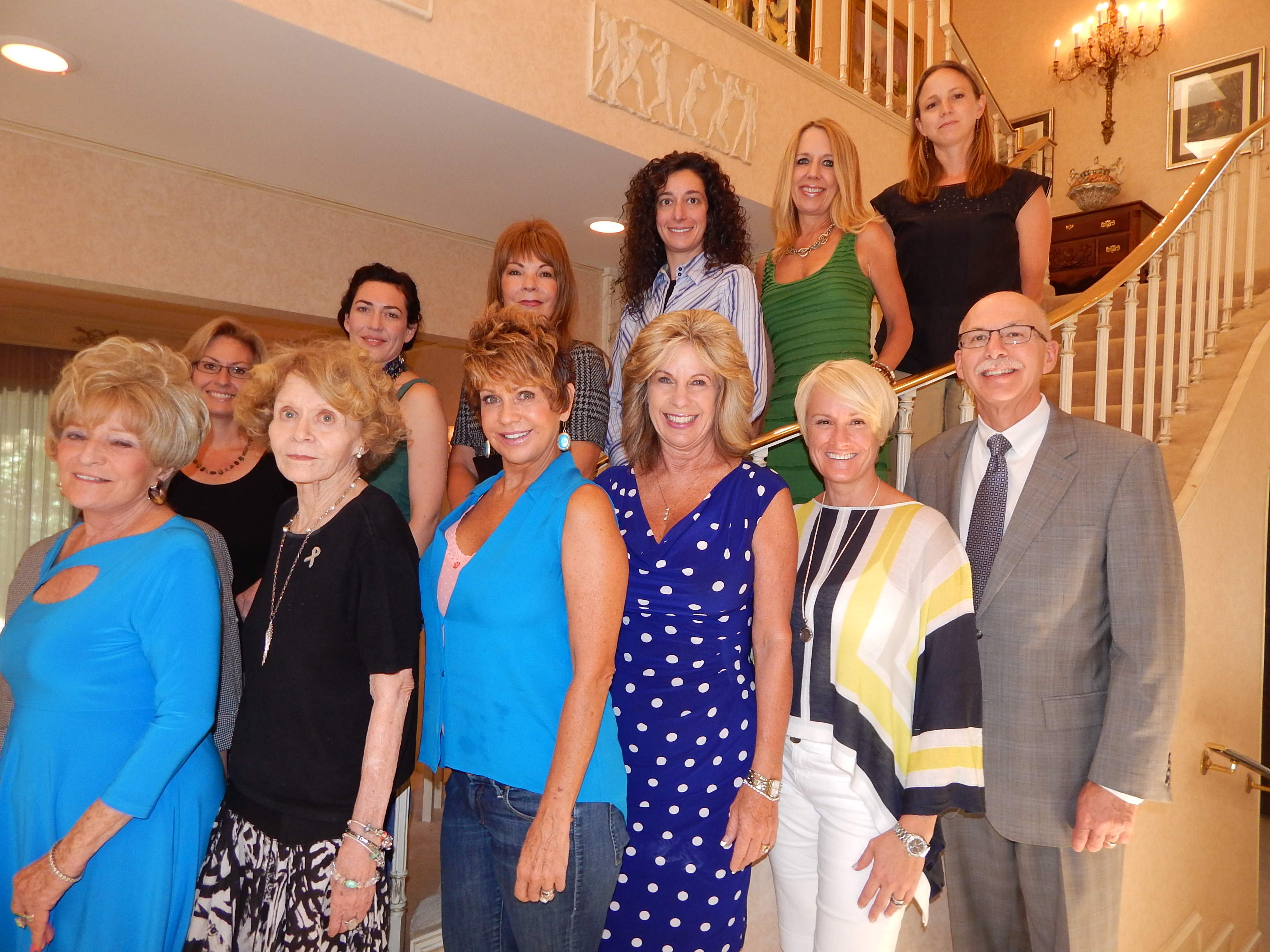 A committee meeting for the MS Gala at Arlene Johnson's home