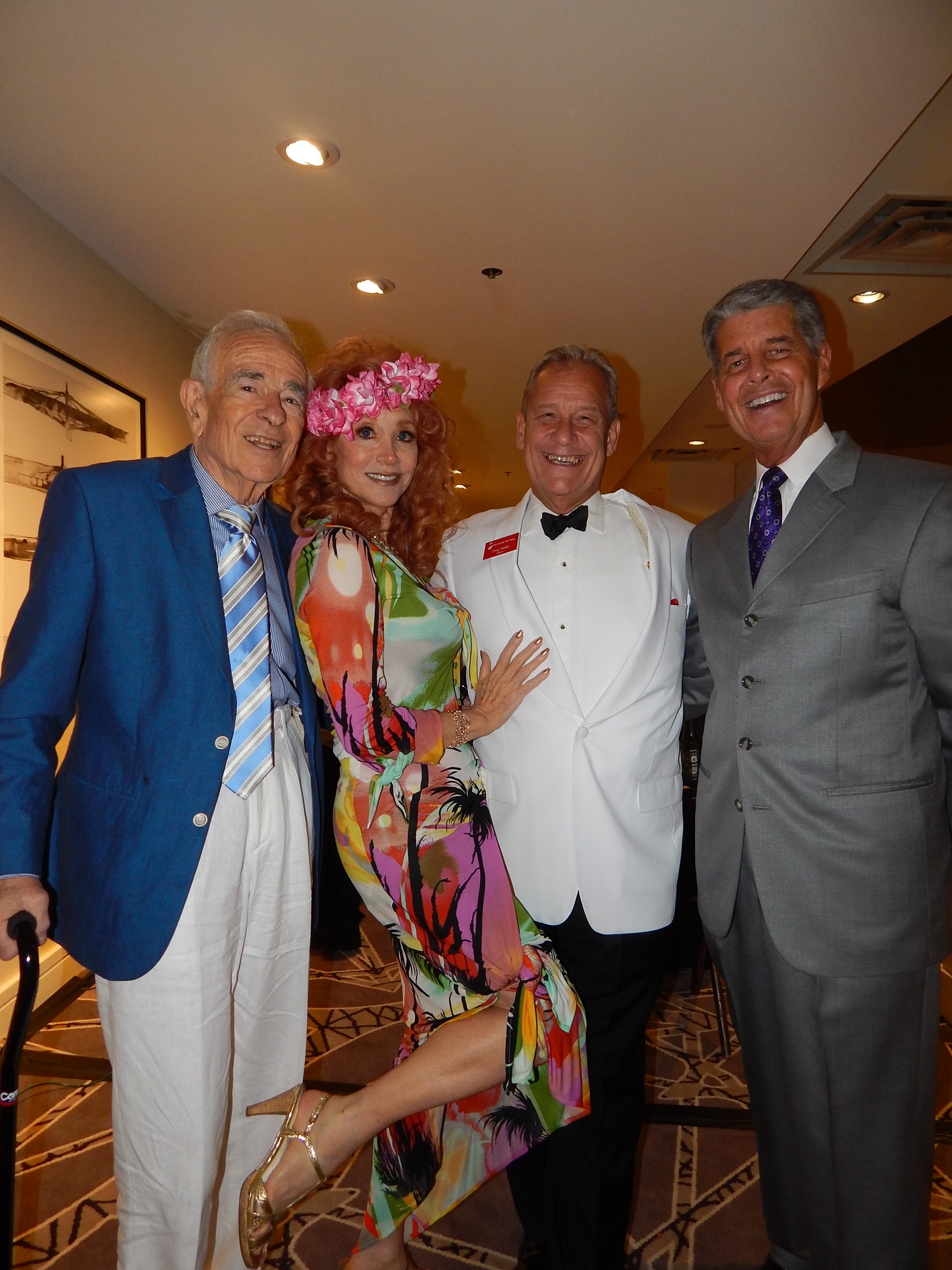 Marvin and Judi Wolf, left, Doug Tisdale and Ed Greene