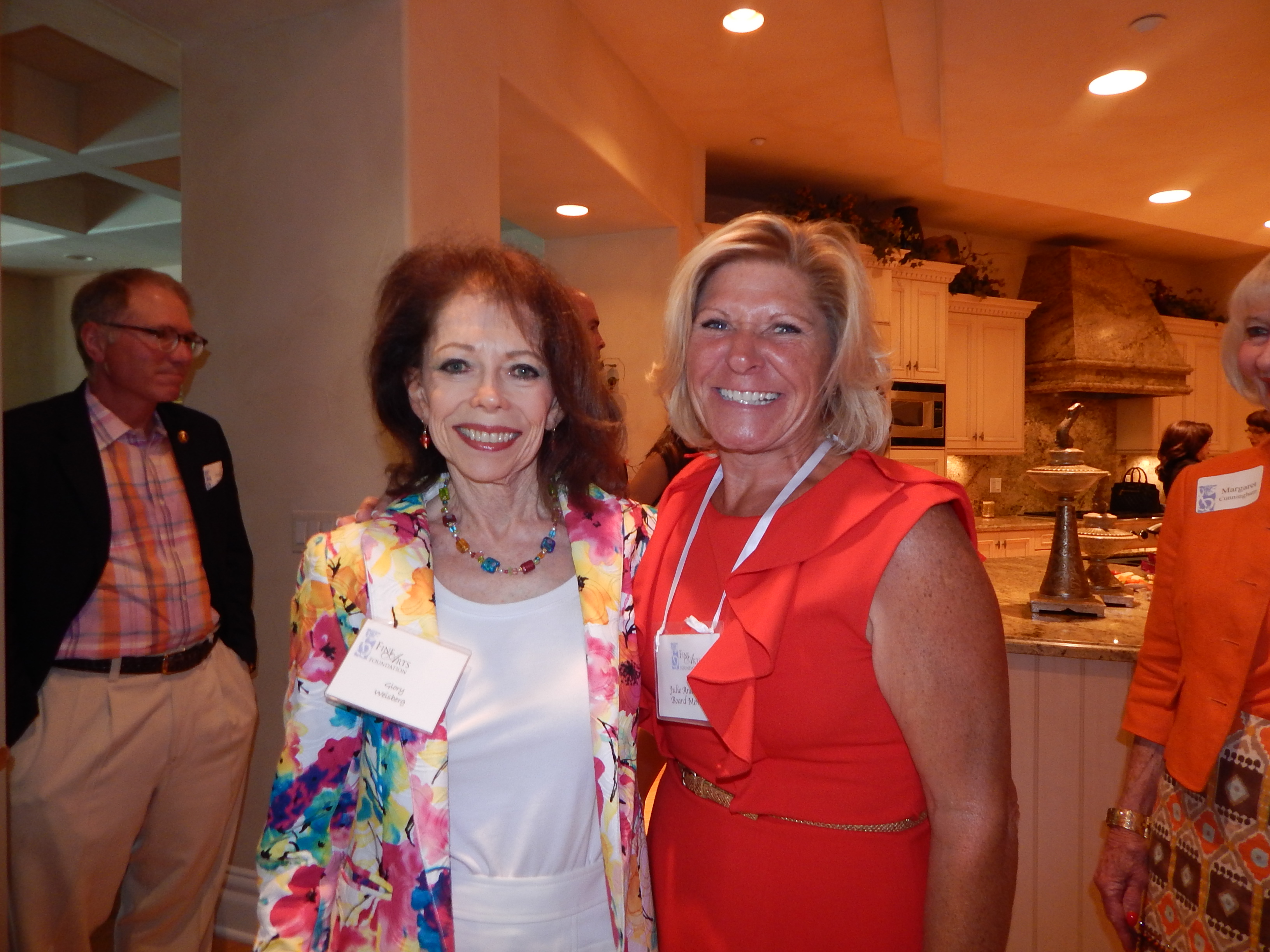 Glory Weisberg w Julie Anderson at Fine Arts Foundation Deb ntroduction ...