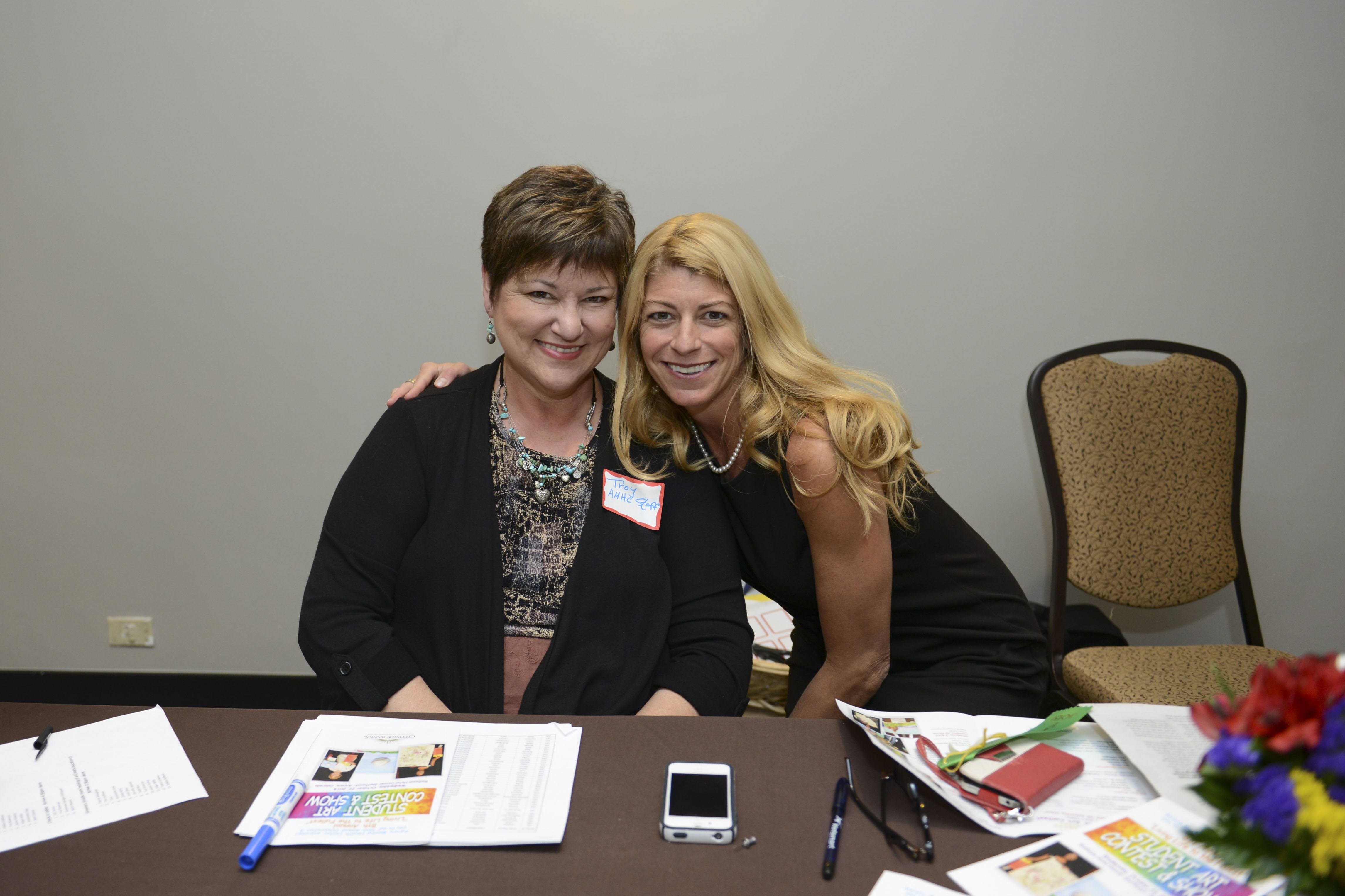 Troy Bowman, left with Heather Dolan