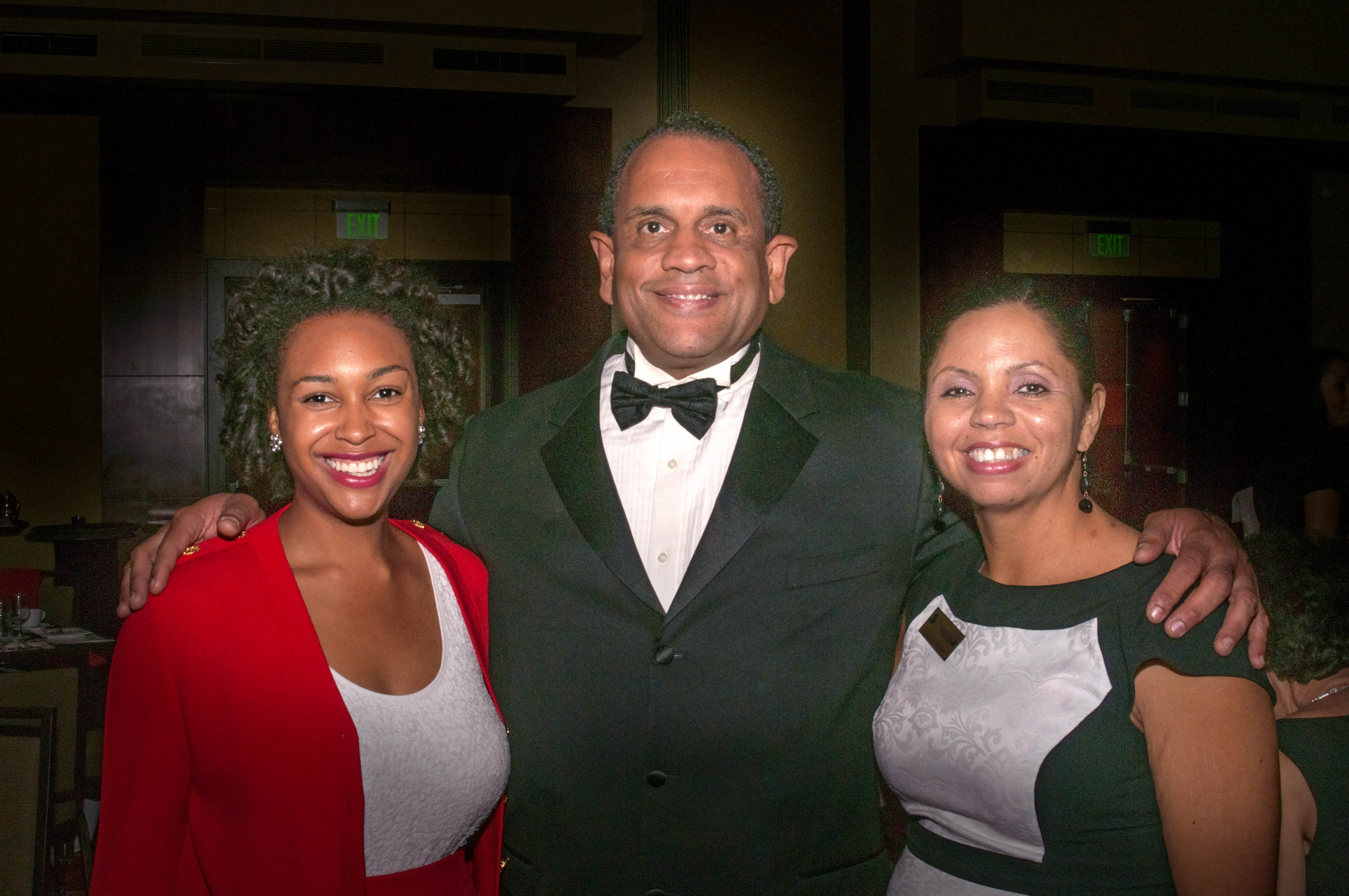 Alexis Crews, Rev. Darryll Young, Maya Wheeler