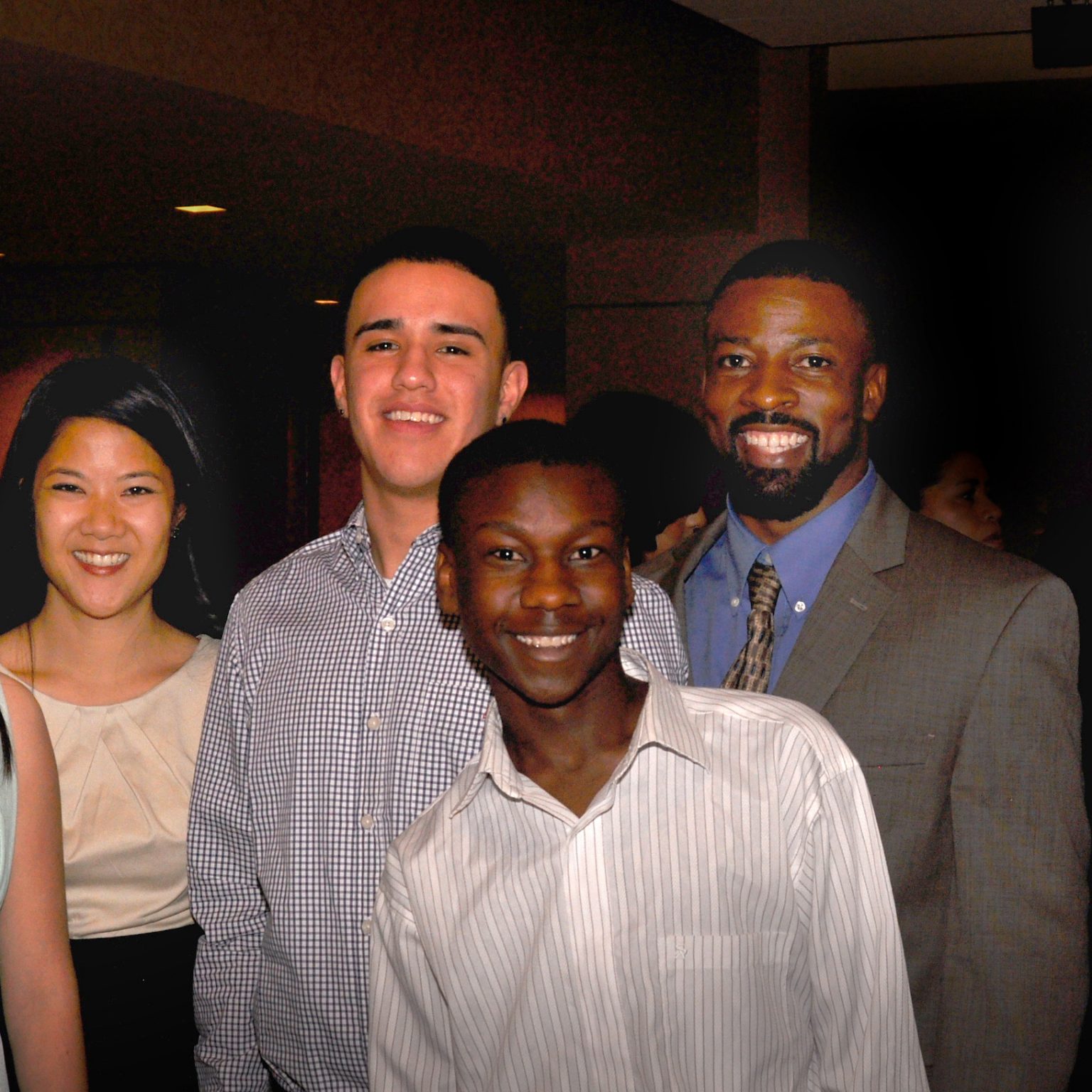 Student Award winners: Anastasia Cordova, Lorenzo Quezada, Omar Aden