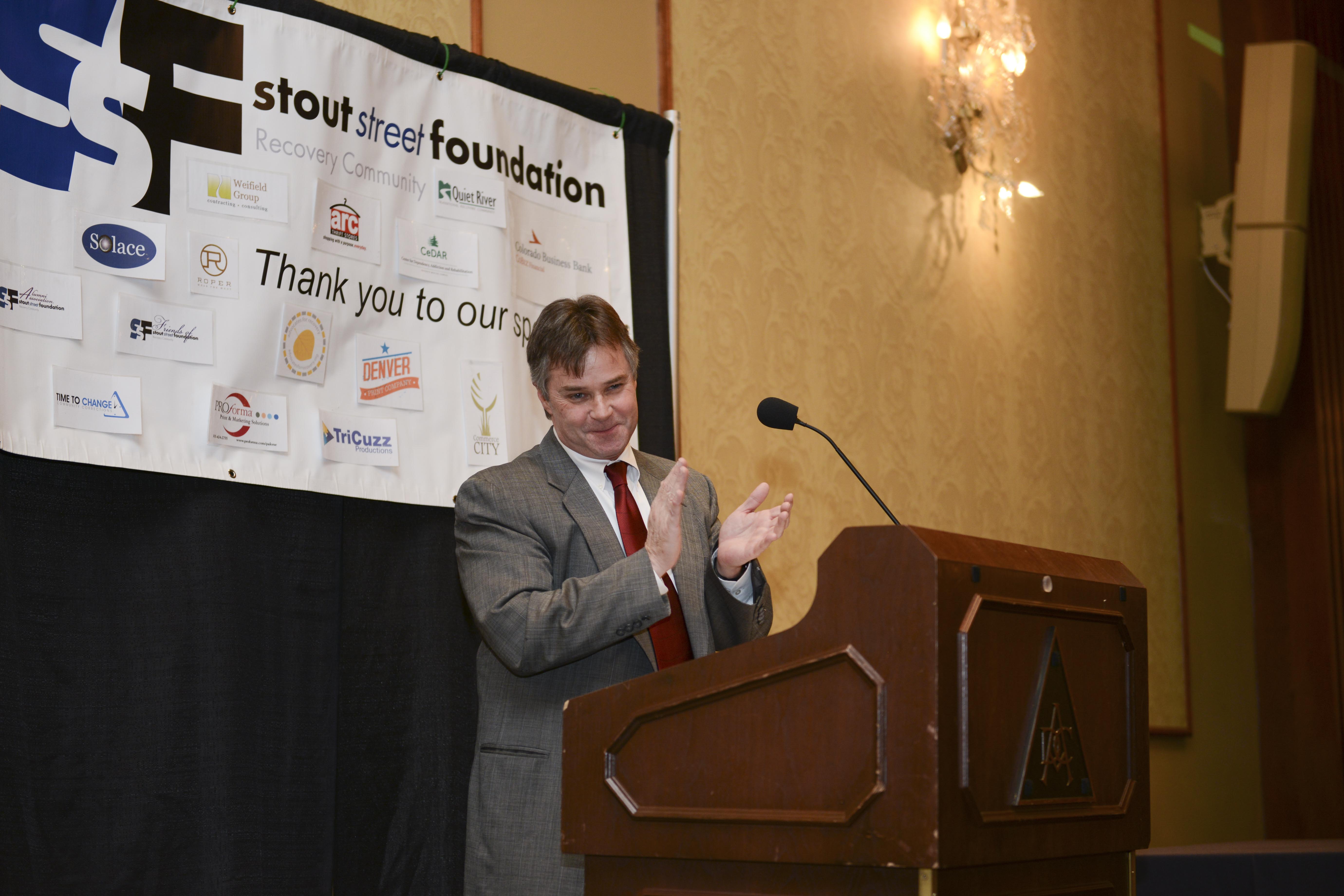 President Christopher Conway presented a special message