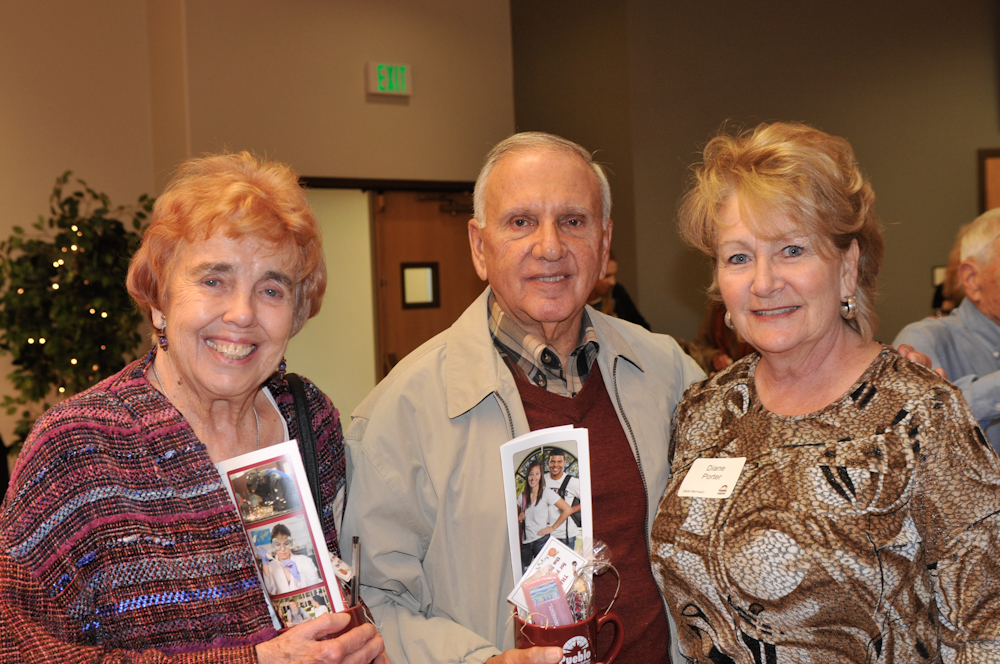 Marianne and Dave Cardinal, left, with Diane Porter
