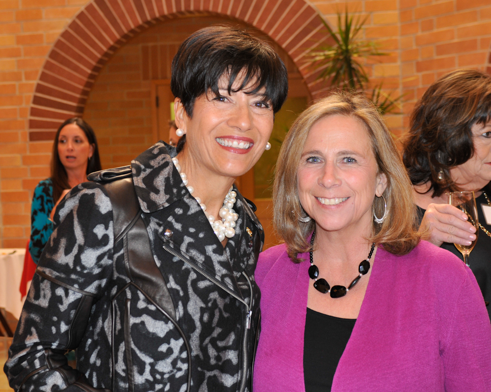 Dr. Lynn Gangone, left, with Barbara Bridges