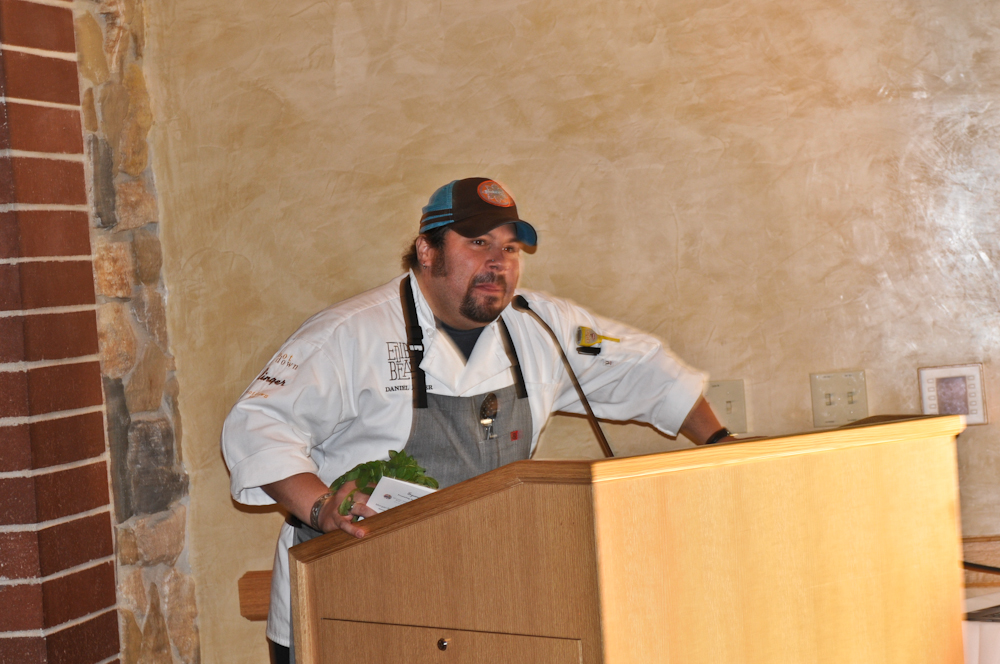 Chef Daniel Asher talks about the luncheon courses