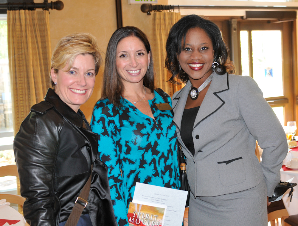 Megan Fearnow, left, Elisa Fowler and Lori Pace