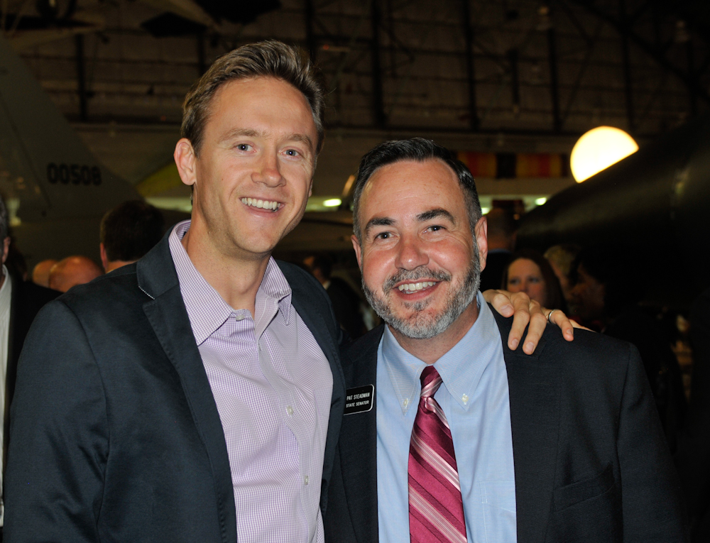 Senators Mike Johnston, left, and Pat Steadman