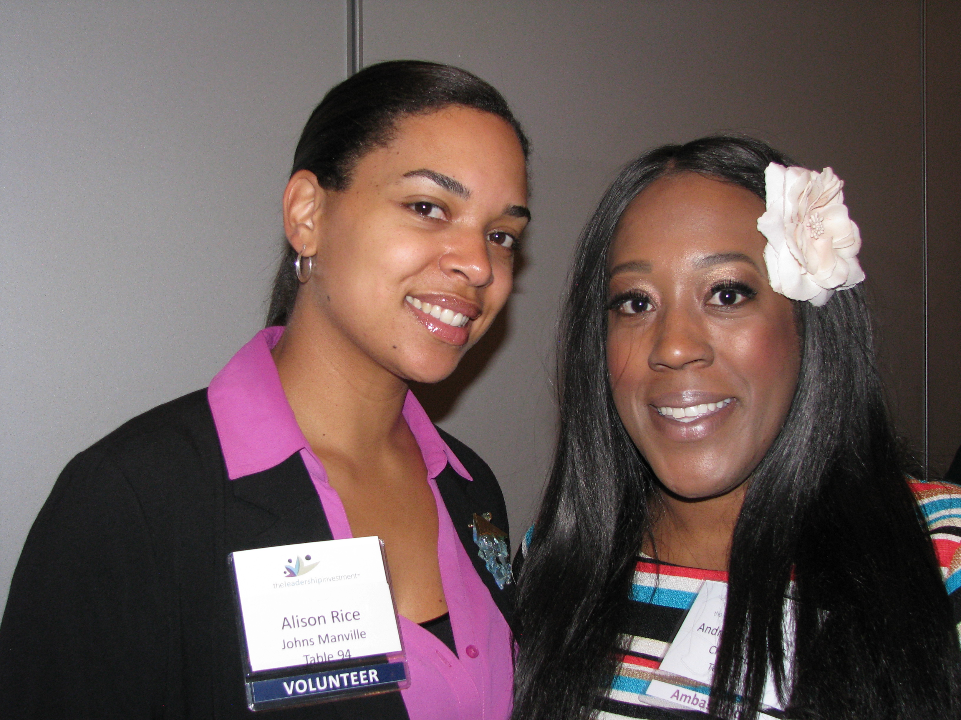 Alison Rice, left, and Andrea Andrews get ready for a super sessioin