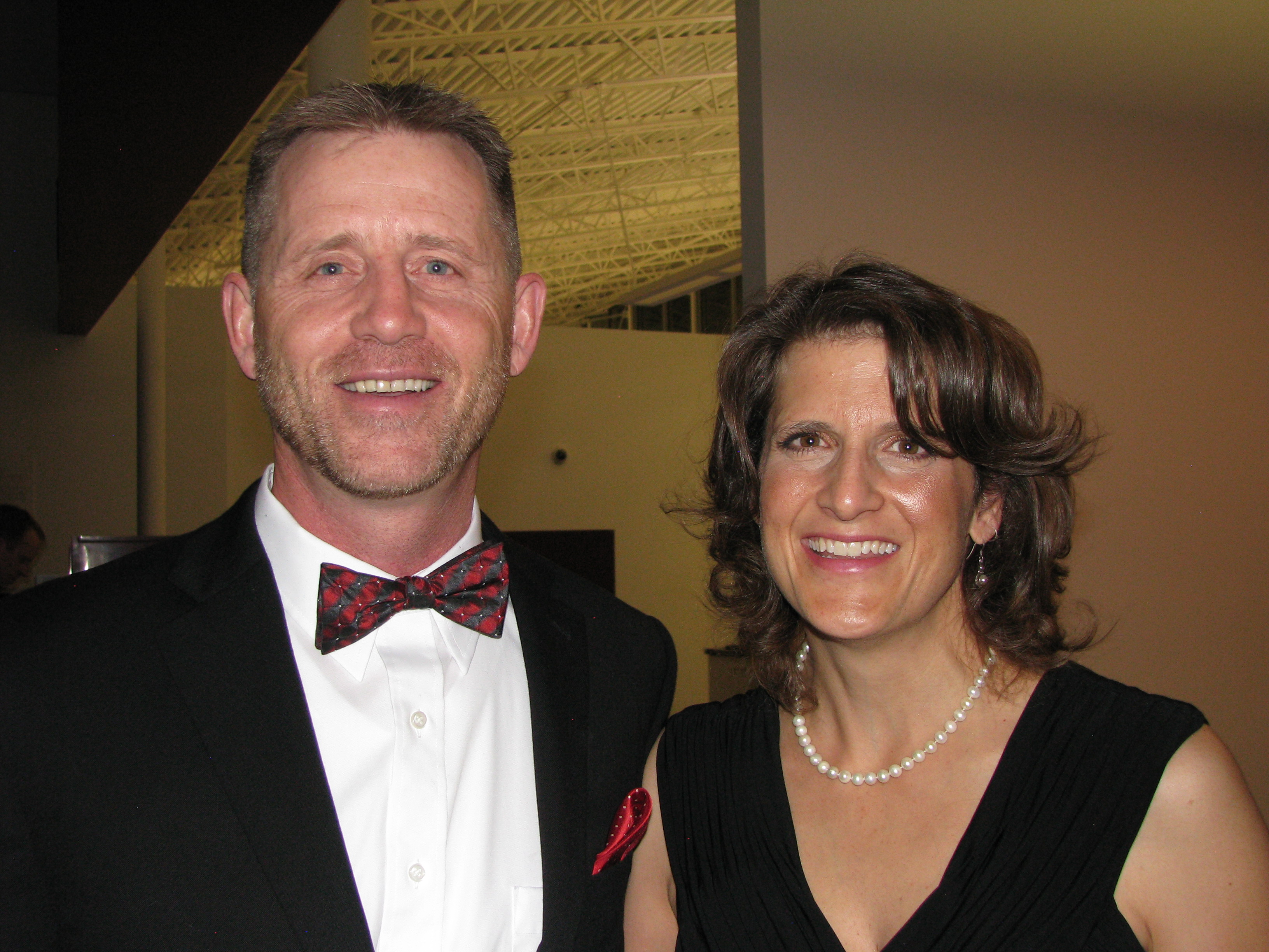 Jeff Holiday and Lori Oswald enjoy their night out