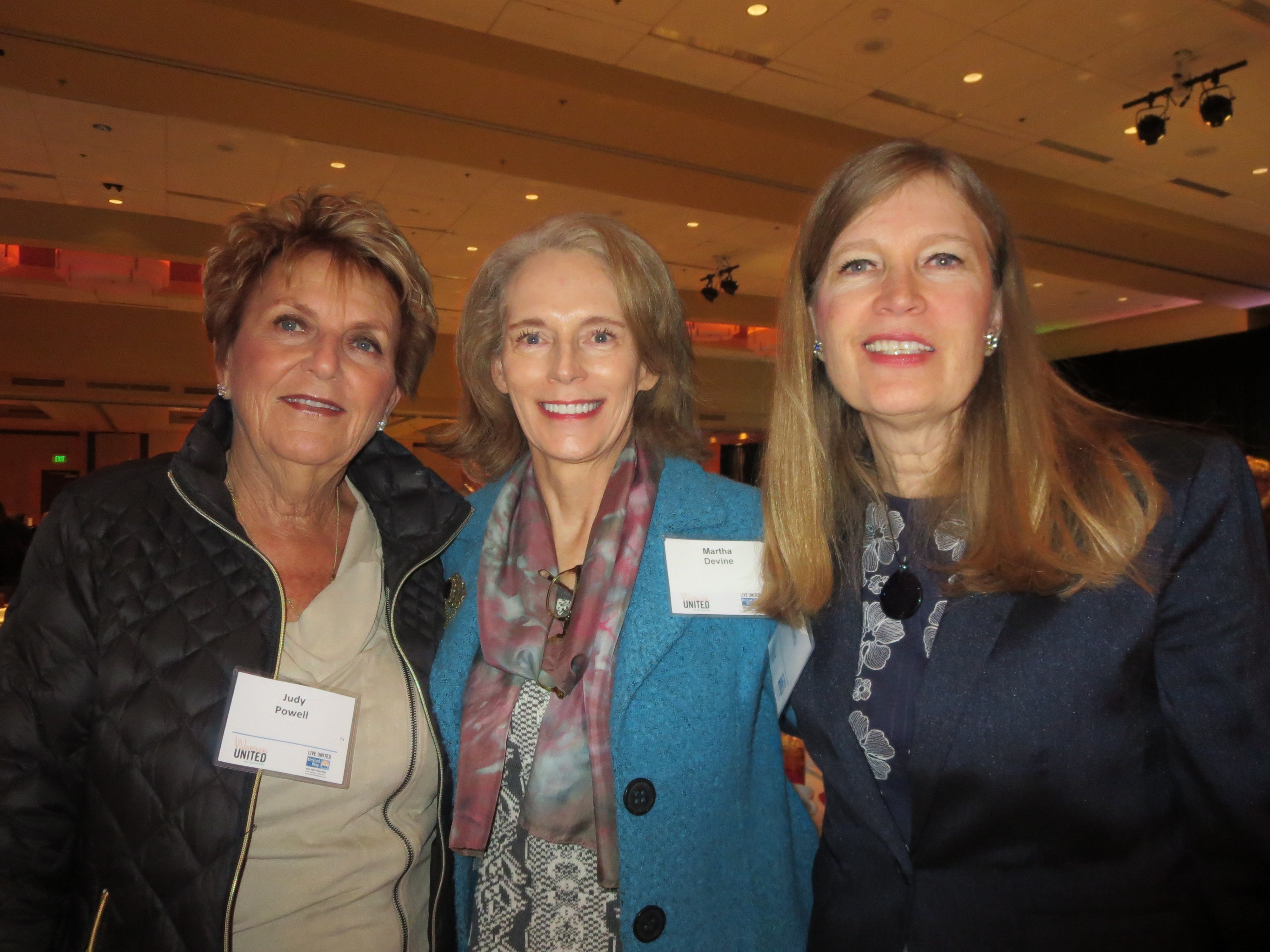 L to R: Judy Powell, Martha Devine, Jill McNellis