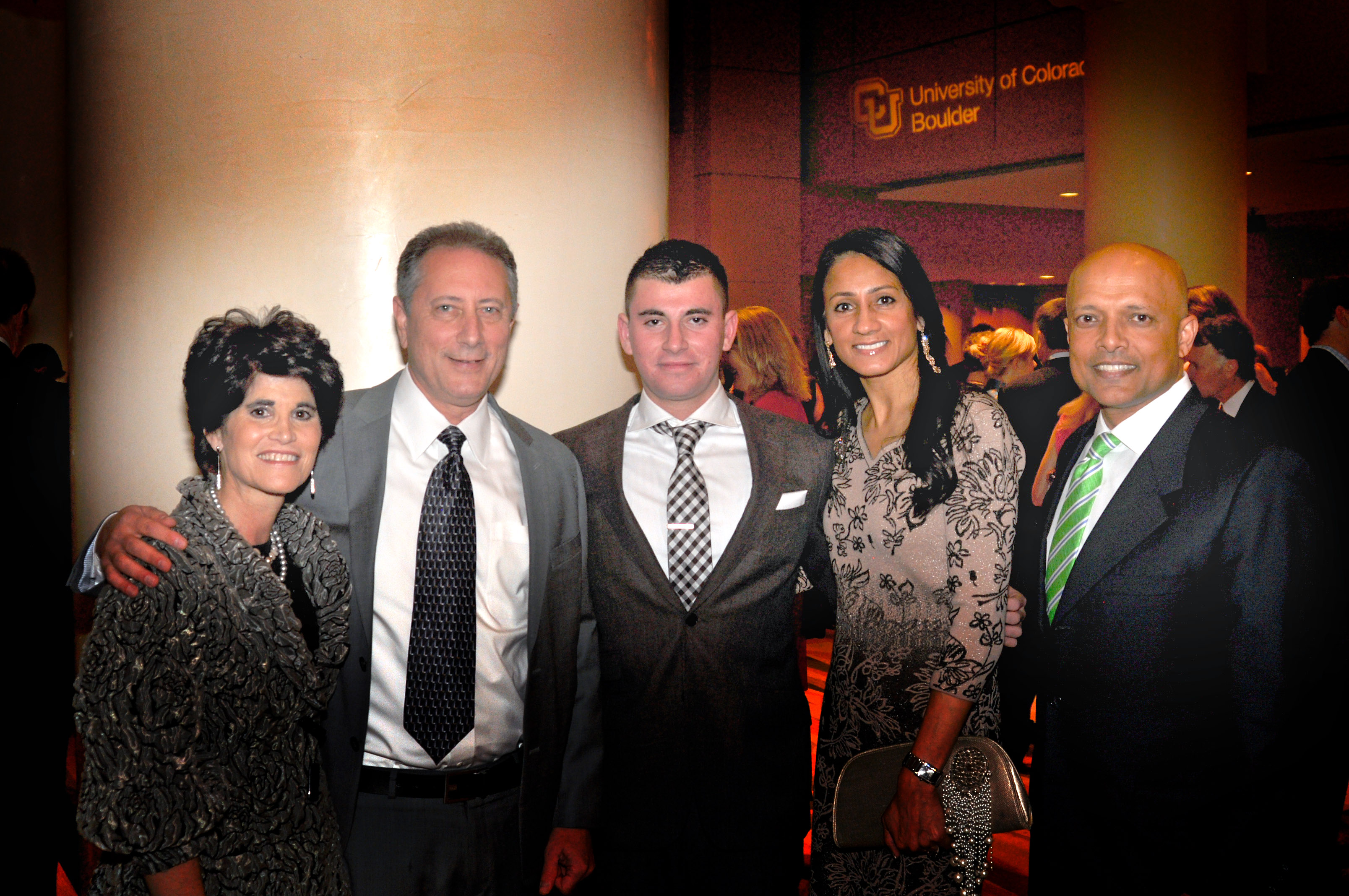 Leslie, Noel and Corey Ginsburg with Rita and Navin Dimond