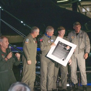 Commemorative poster presented to Gen. Fogleman