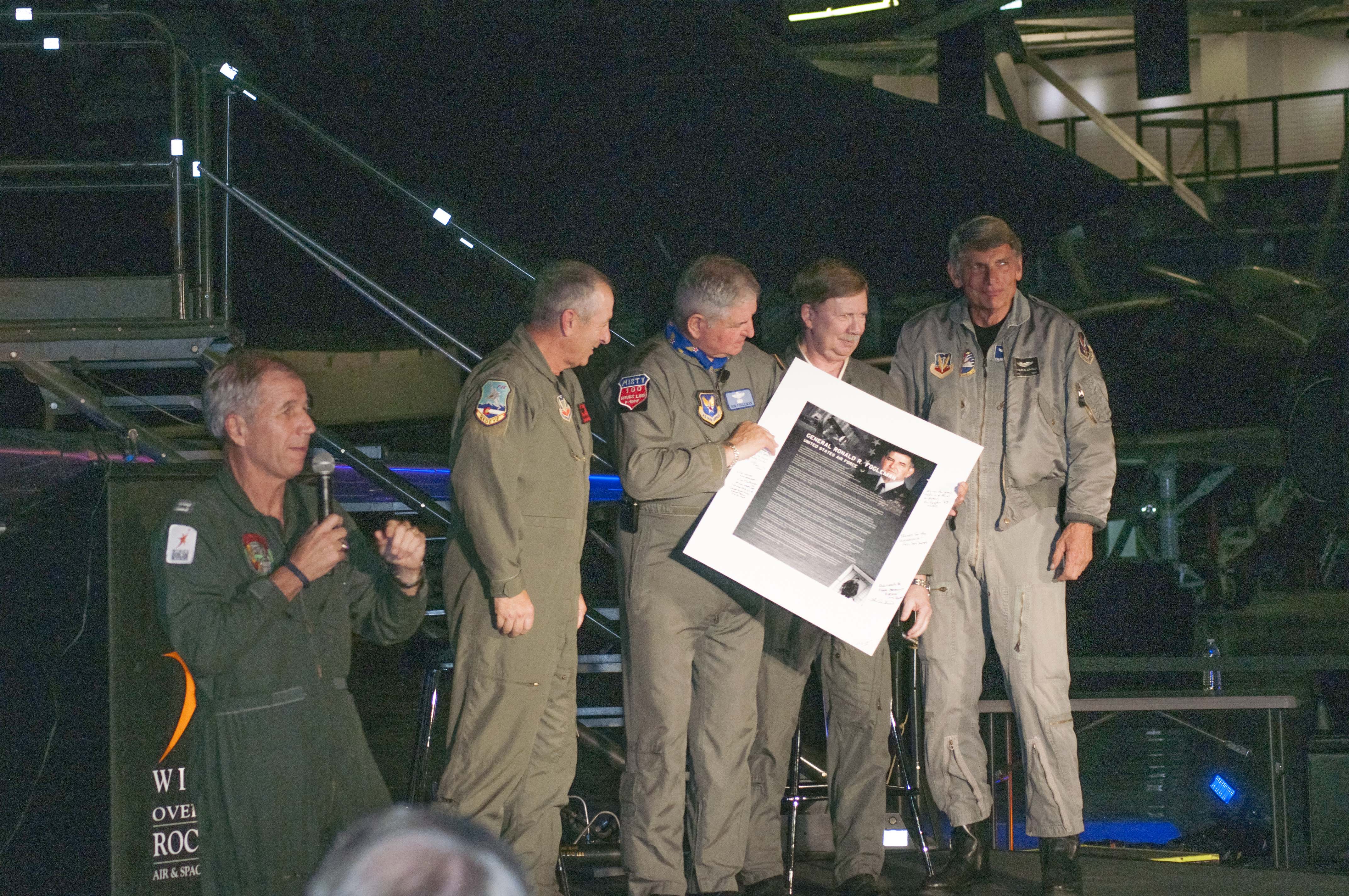 Commemorative poster presented to Gen. Fogleman