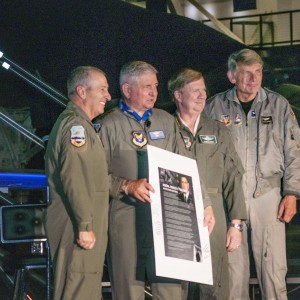 Commemorative poster presented to Gen. Fogleman
