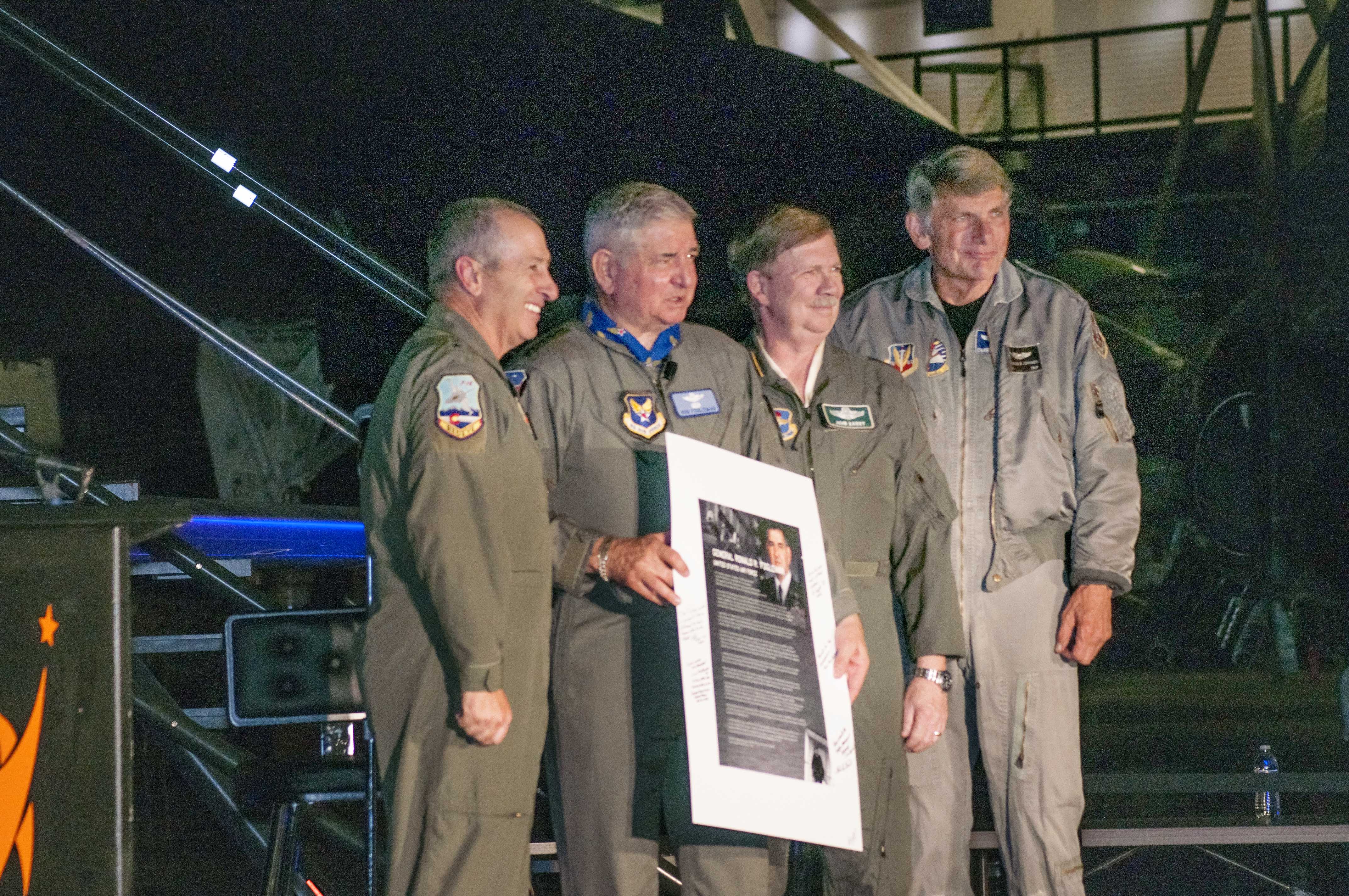 Commemorative poster presented to Gen. Fogleman