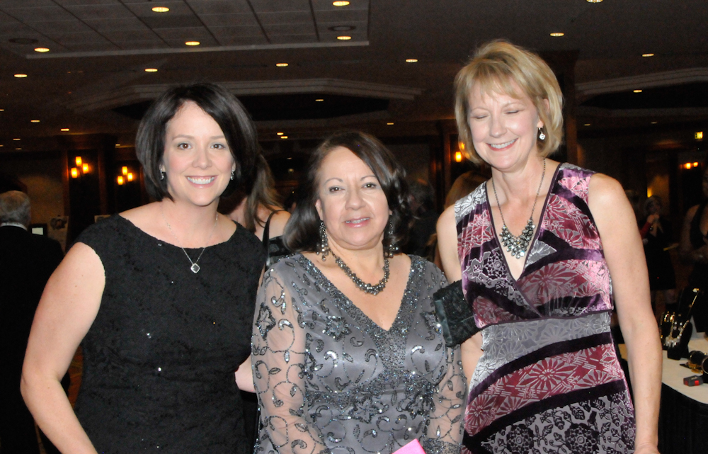 Colleen Church, left, honoree Marguerite Salazar and Linda Reiner