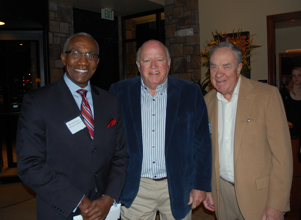 Theo Gregory, left, Charlie Gallagher and Co-Chair Ernie Blake