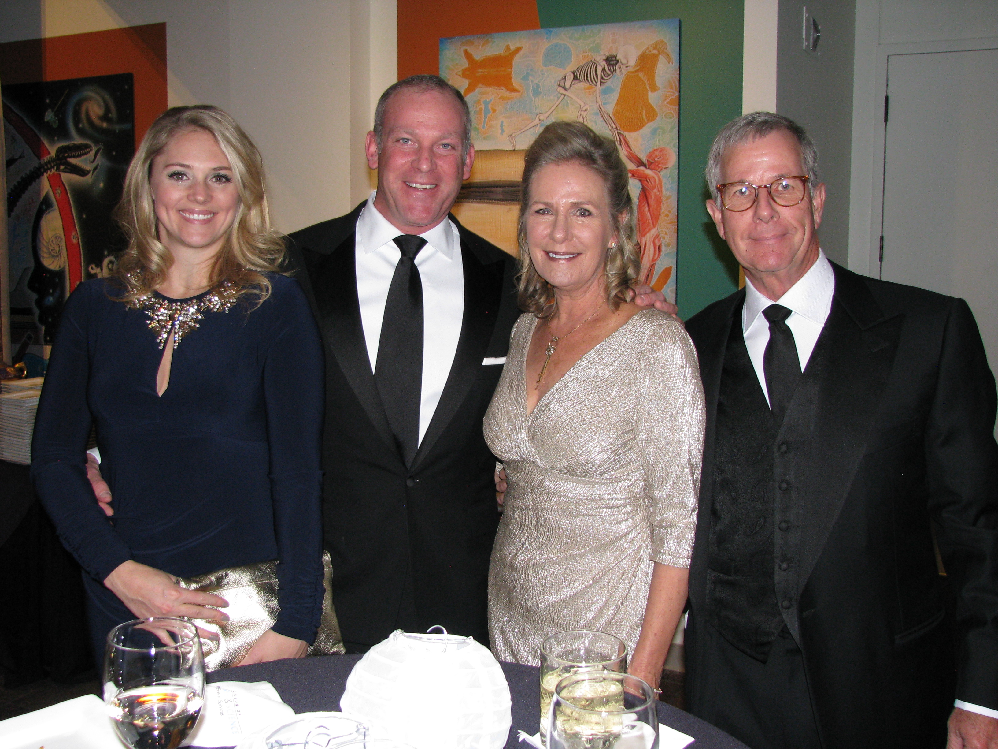 Angie Molter, left, with Christian Bienvenu, Mary Thompson and Jim Thompson