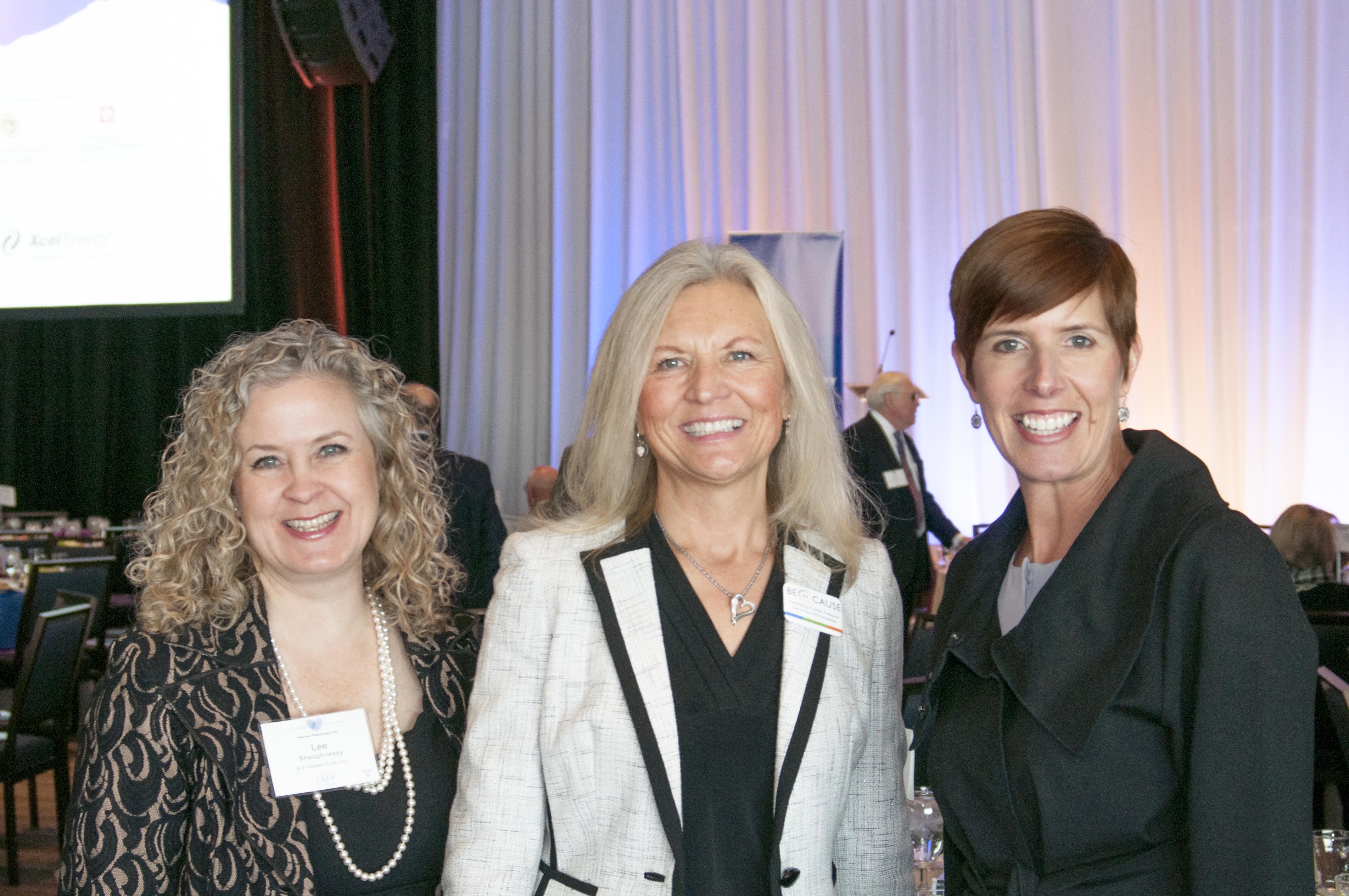 Lee Shaughnessy, Luanne Williams, Event Chair Aleah-Horstman