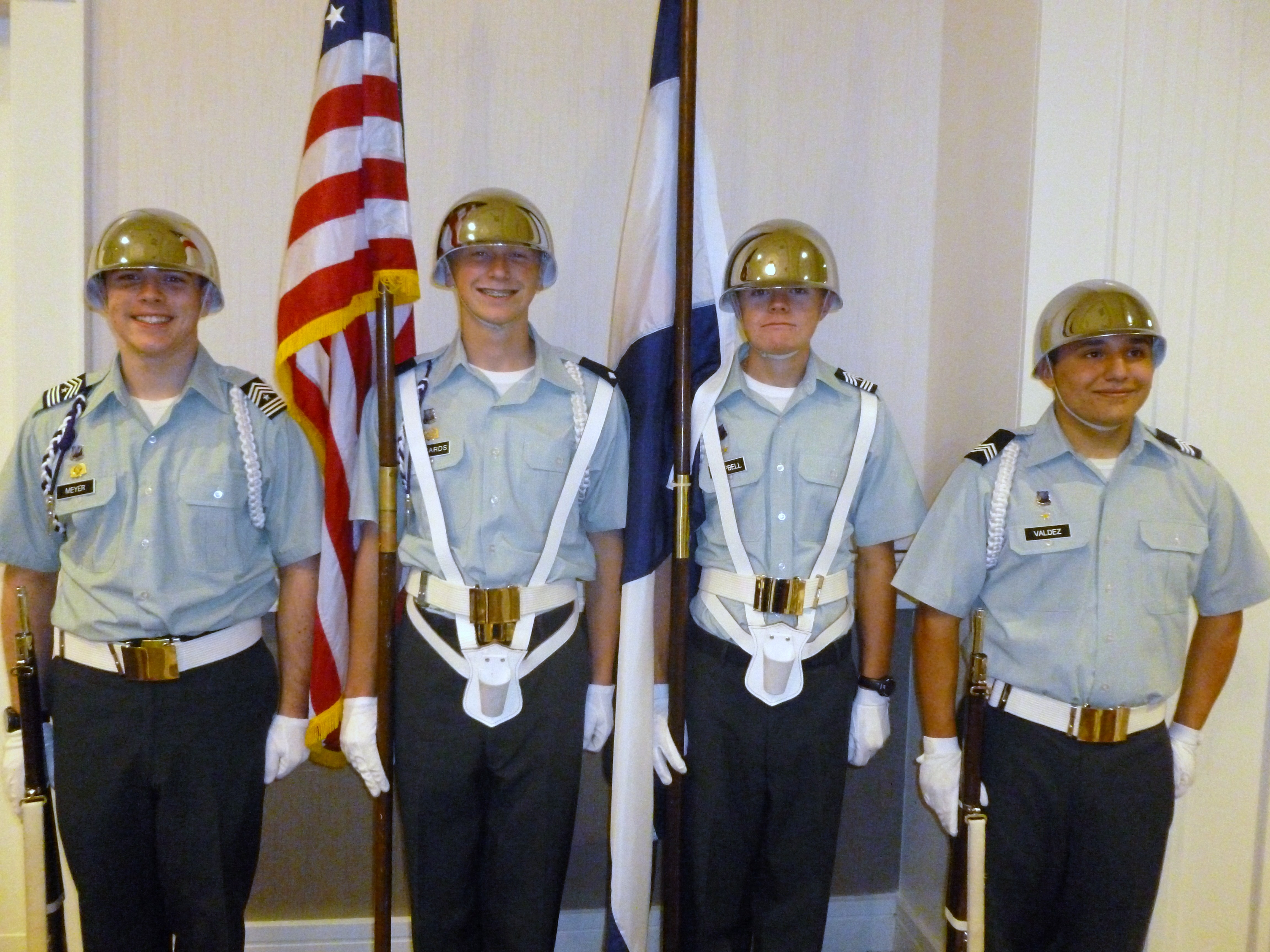 The color guard was made up of members of South High School's Juniot ...